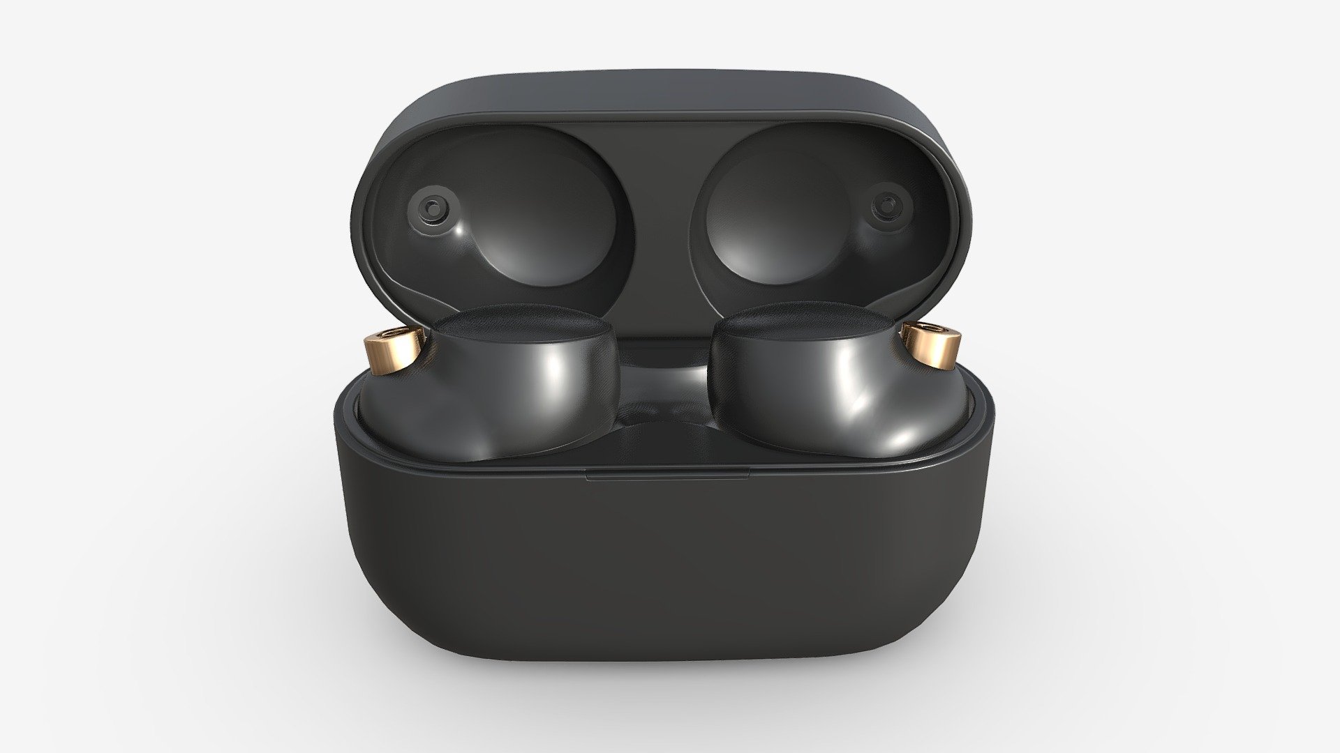SONY Wireless Earbuds WF-1000XM4 Black - Buy Royalty Free 3D model by ...