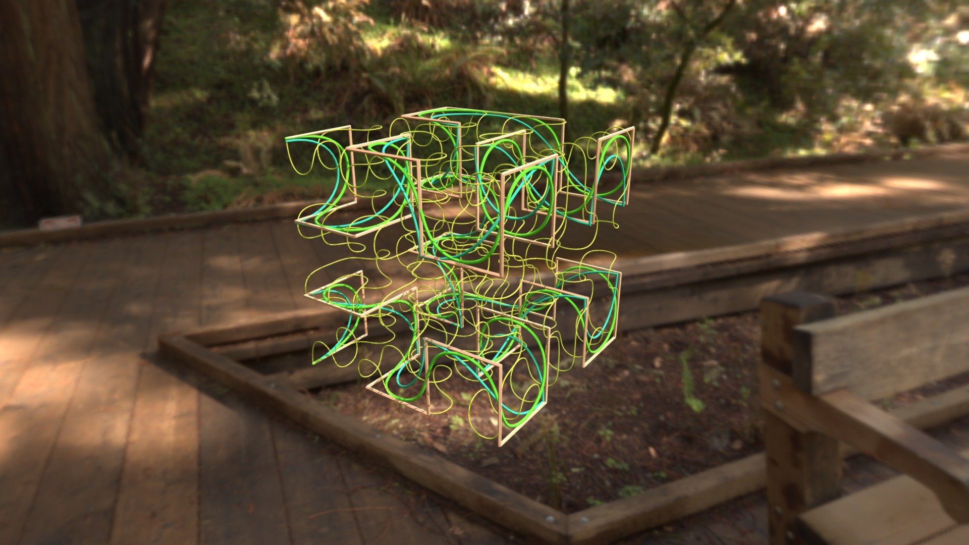 hilbert spline vines - 3D model by dansmath [e998ba0] - Sketchfab
