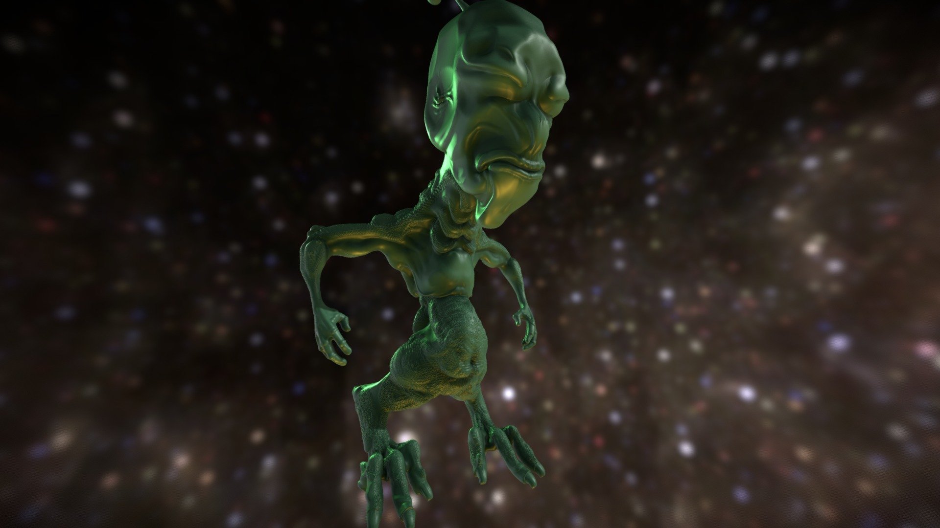 Skinny Alien - 3D model by Shapelab [e999d46] - Sketchfab