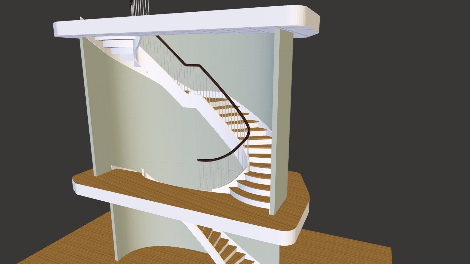HDI STack stair 1-9-19a_railing - 3D model by Kingstair (@Kingstairs ...