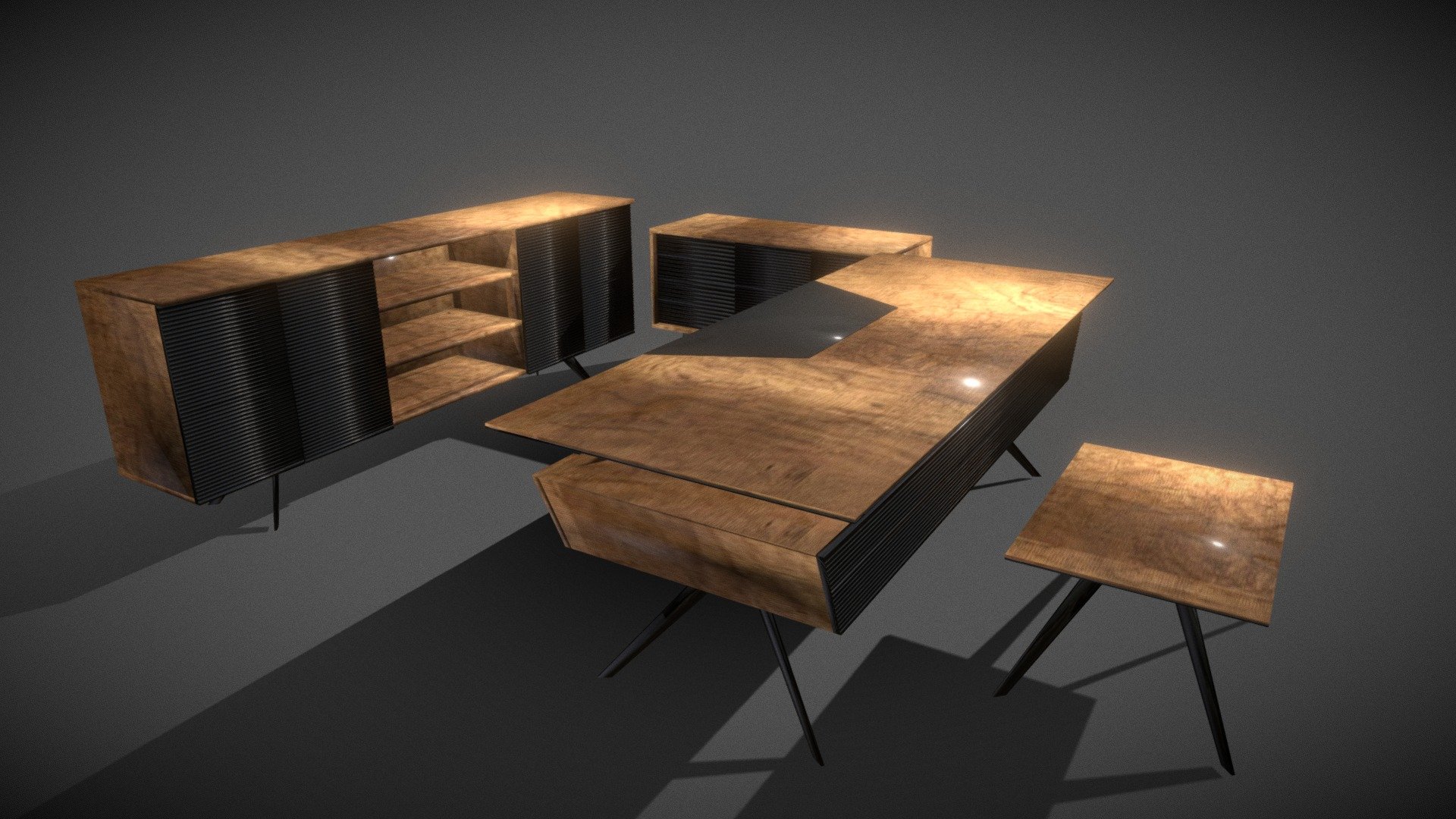 boss office - 3D model by sight [e99a4eb] - Sketchfab
