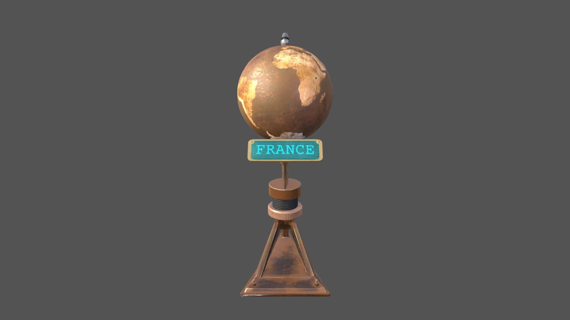 Steampunk Terrestrial Globe - 3D model by XiePingHai_LT [e99eaa2 ...