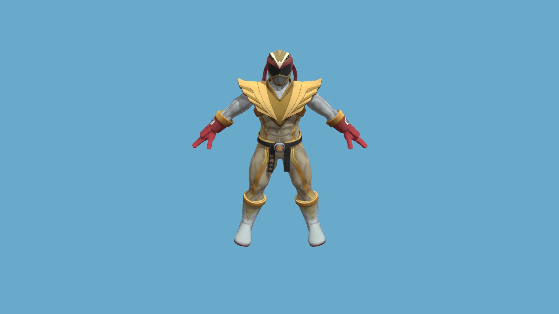 Ryu Ranger With Control Rig - 3D model by MegaMeech-3D (@MegaMeech ...
