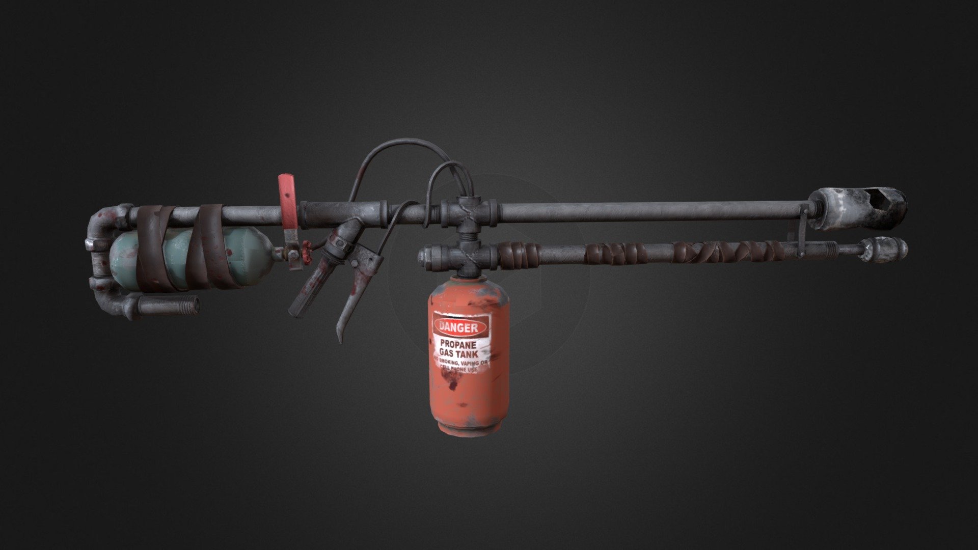 Flamethrower - 3D model by ForevereQ [e9a39af] - Sketchfab