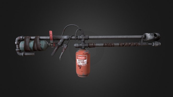 Flamethrower 3D models - Sketchfab
