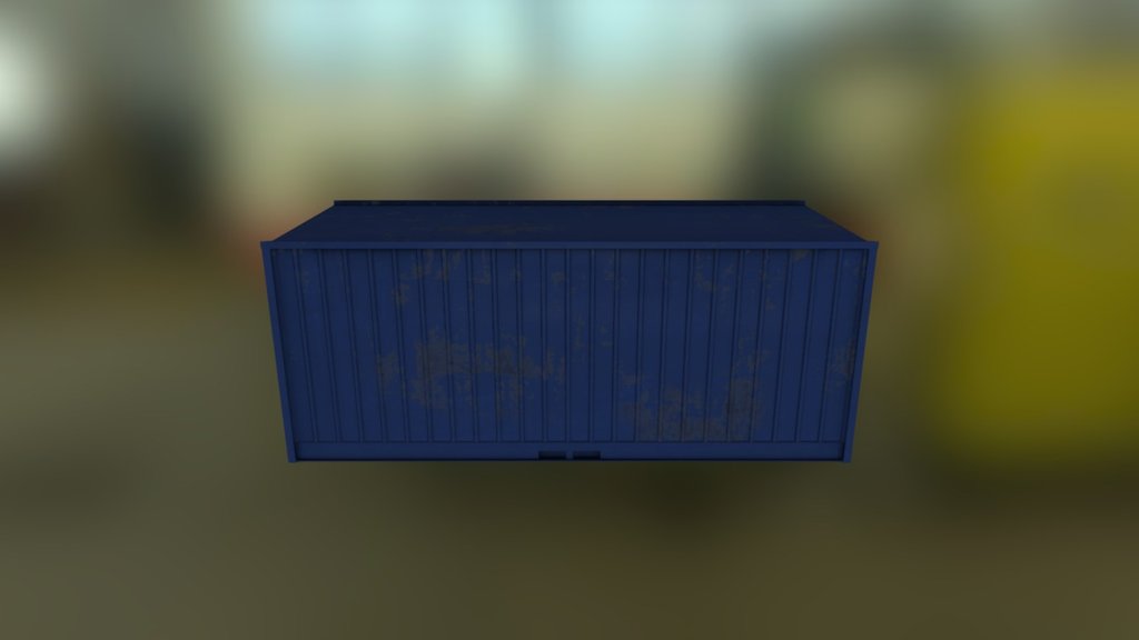 Container Blue - 3D model by mol3qul [e9a61ea] - Sketchfab