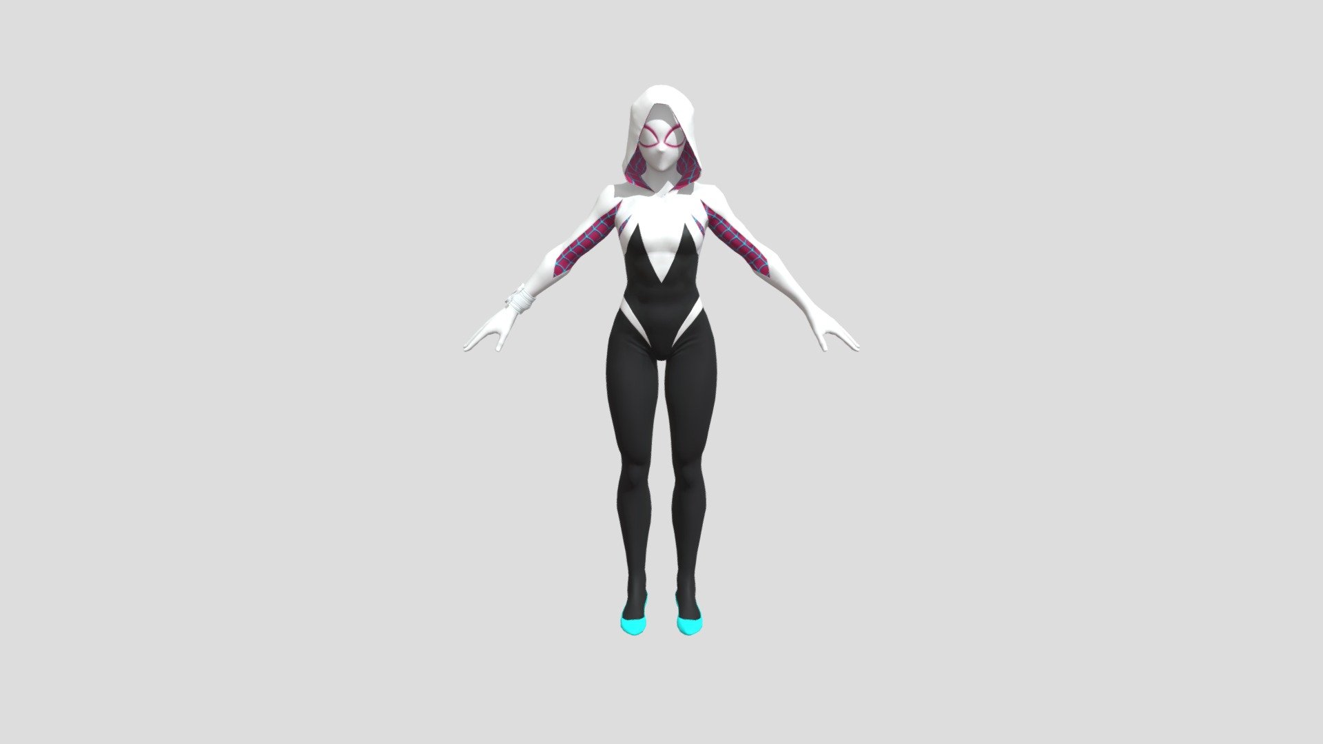 Spider Gwen - 3D model by Drxray [e9aa244] - Sketchfab
