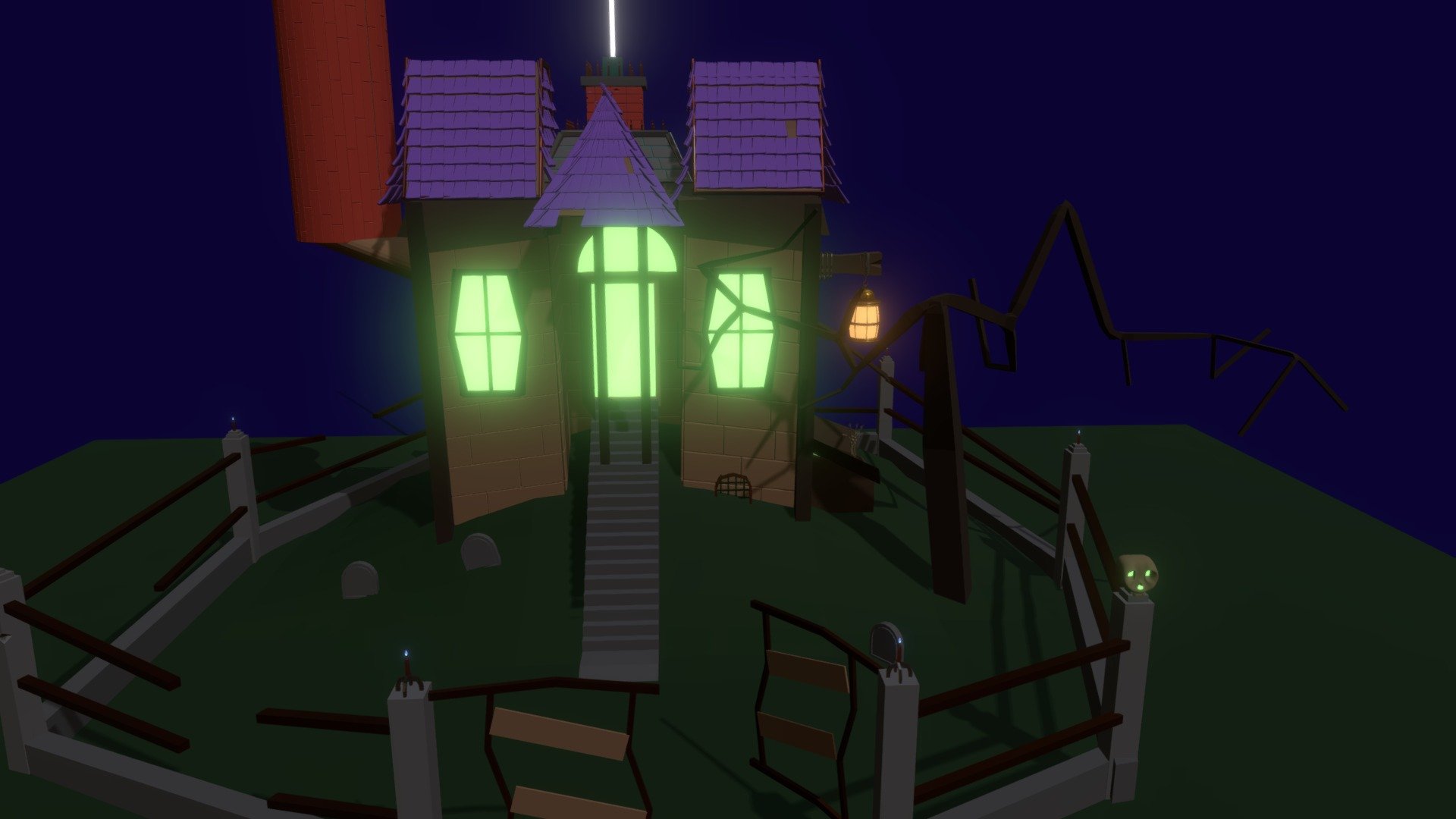Halloween house - 3D model by ladydarkness (@ladydarkness_99) [e9aab7e ...