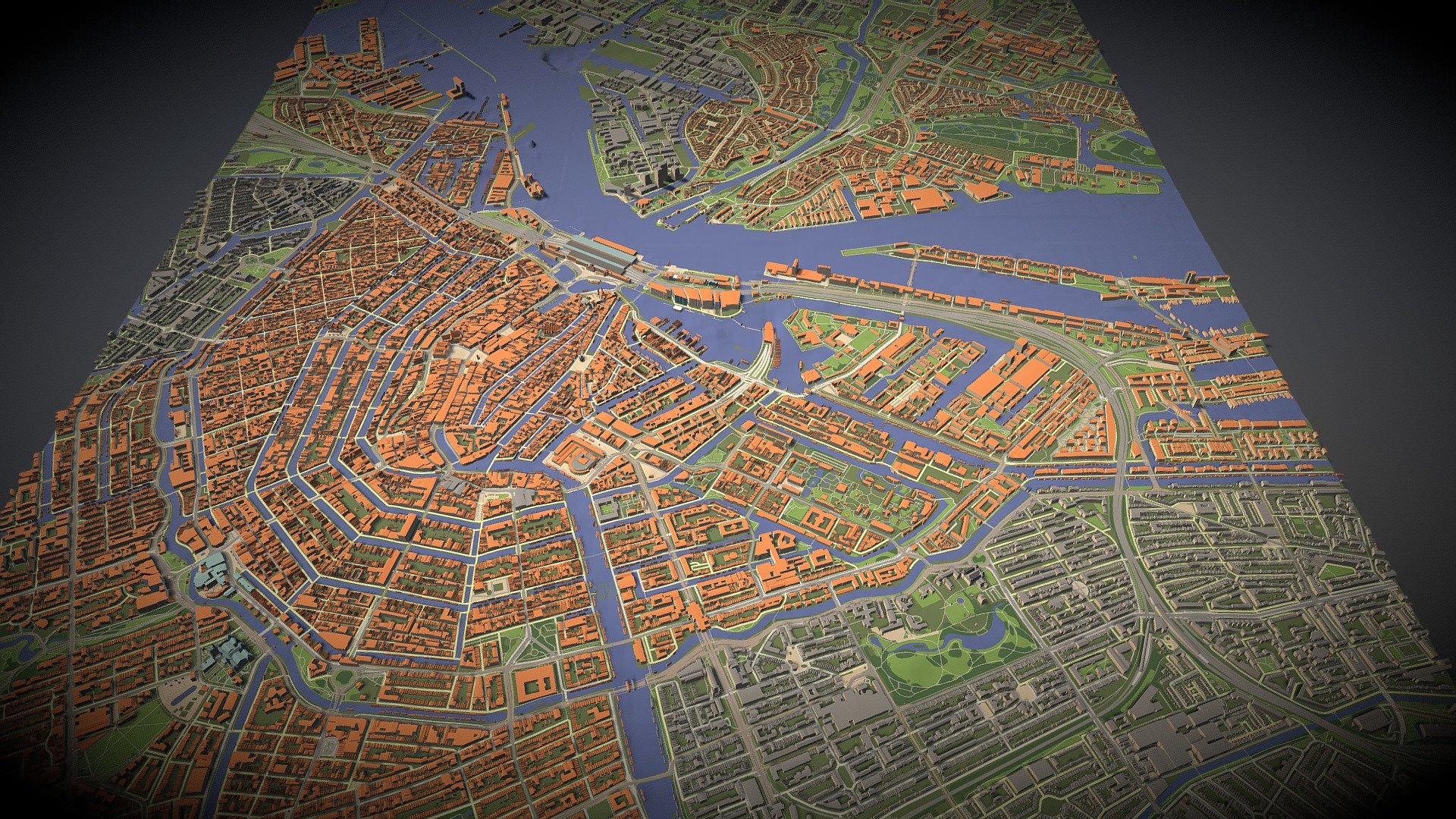 Amsterdam Netherlands - city and urban - Buy Royalty Free 3D model by ...