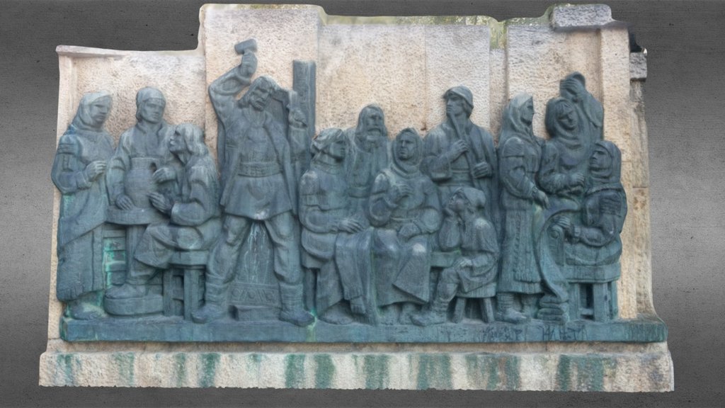 Basorelief - Botosani, Romania - 3D model by Ionescu Gabriel Mihai ...