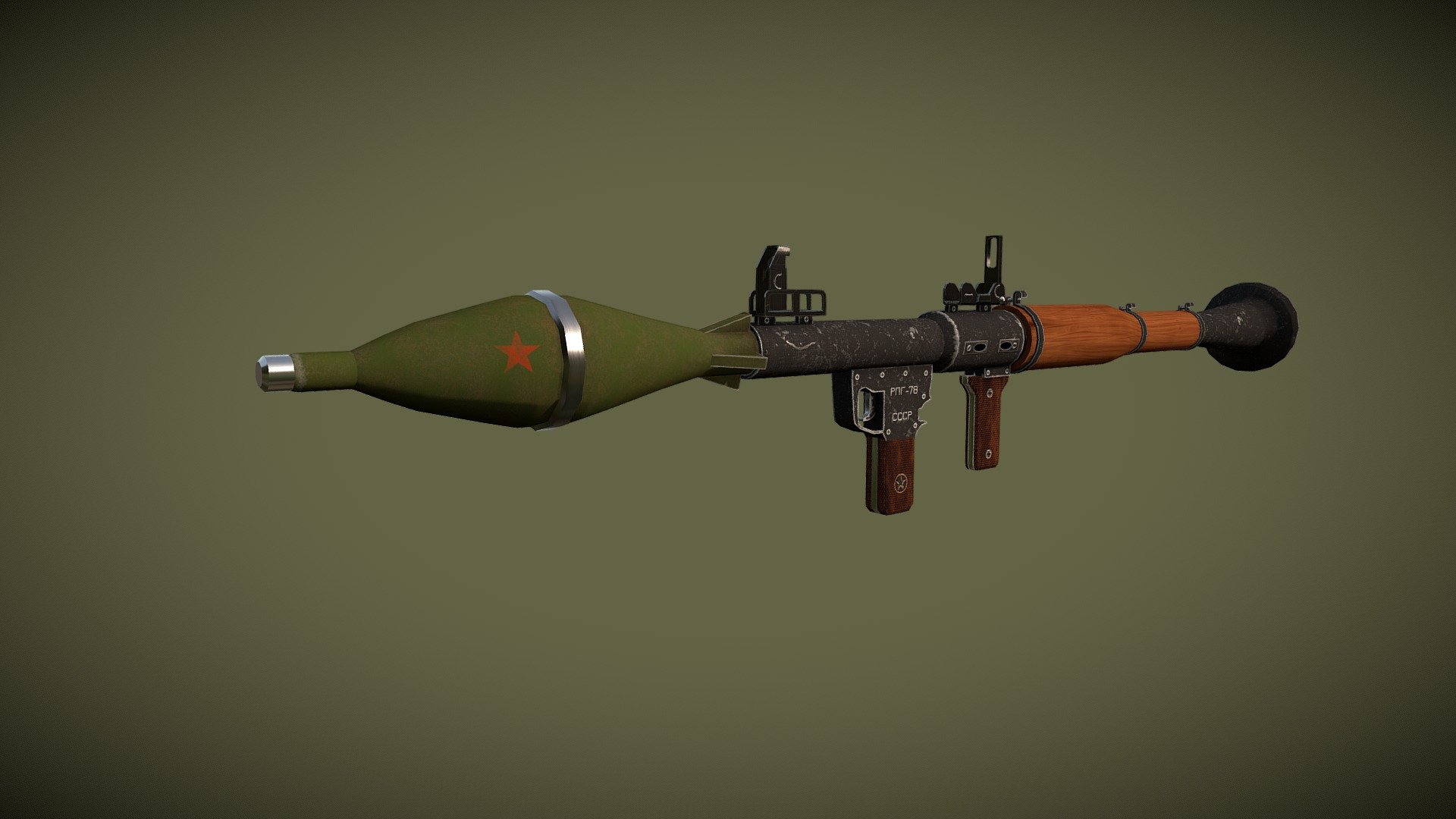 RPG7 - 3D model by Karabas Studio (@Alexei777) [e9b137d] - Sketchfab