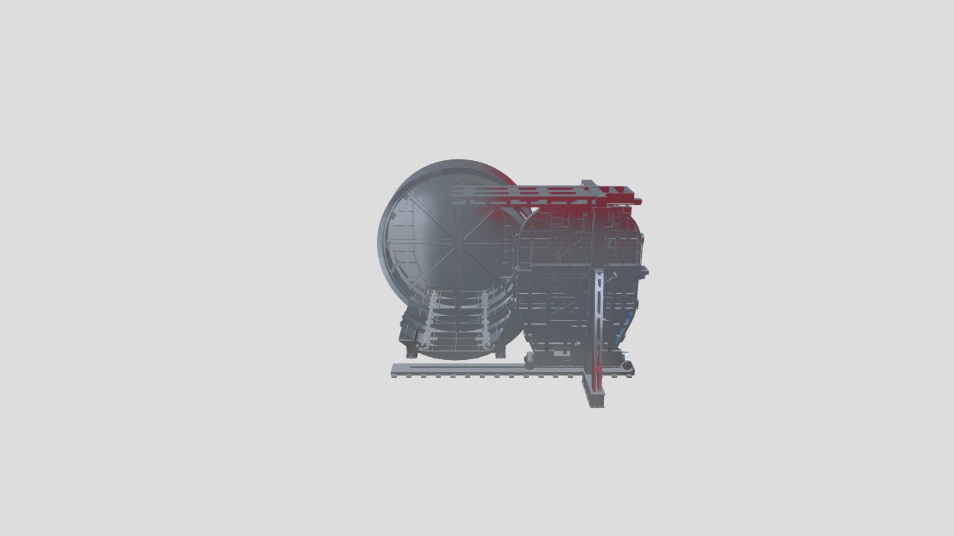 Reactor shaft from a nuclear power plant - 3D model by arpoint [e9b17e4 ...