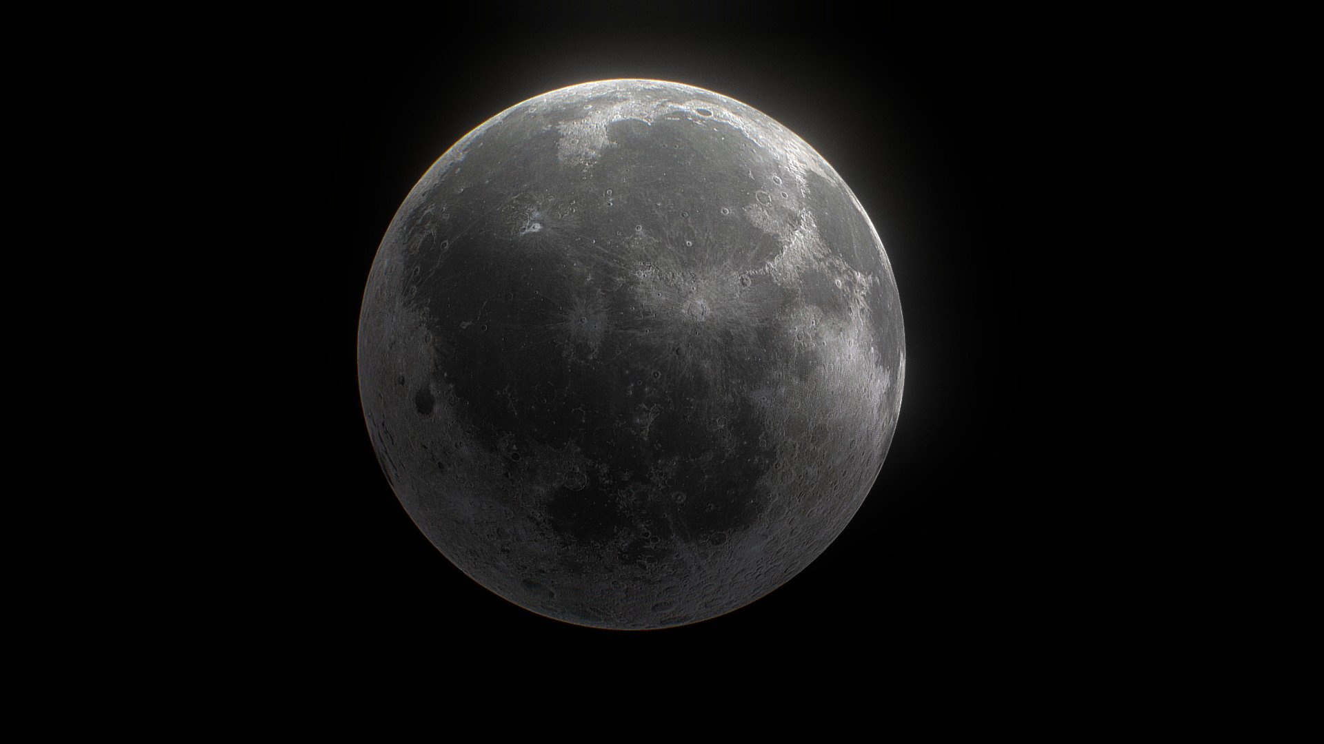 Moon - High resolution customizable poly - Download Free 3D model by ...