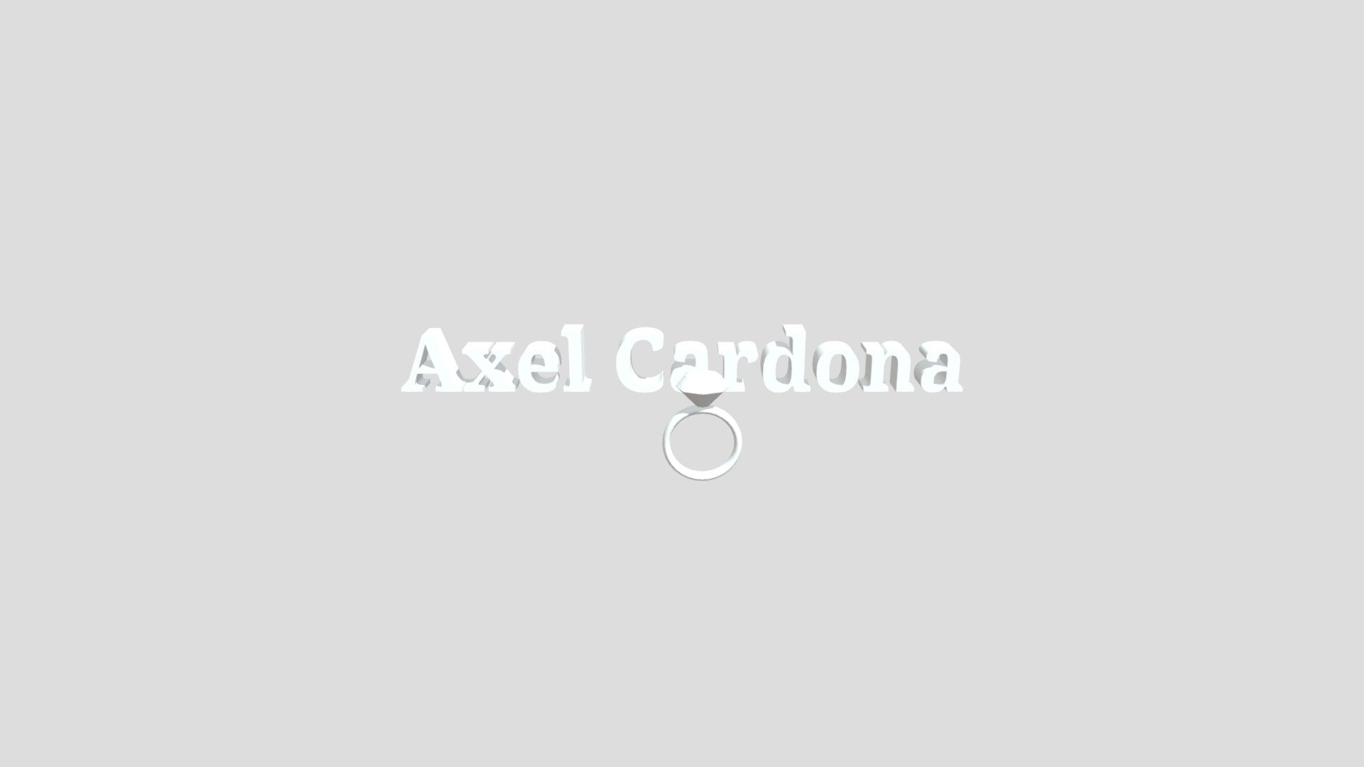 Diamond Ring- Axel Cardona - Download Free 3D model by 010074164 ...