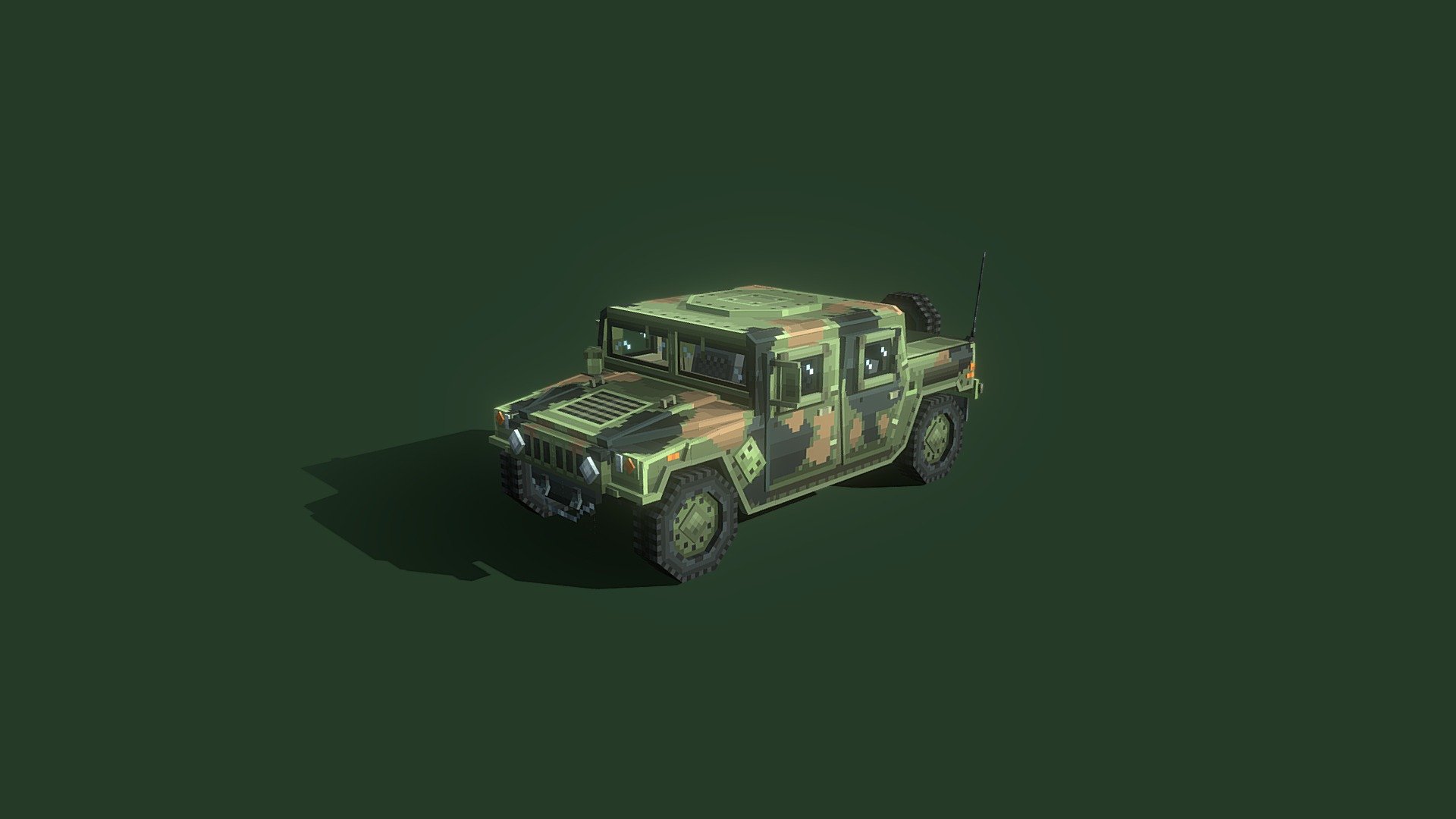 HMMWV Pickup [LOW-POLY] - 3D model by BLACKOUT1987 (@blackout_198787 ...