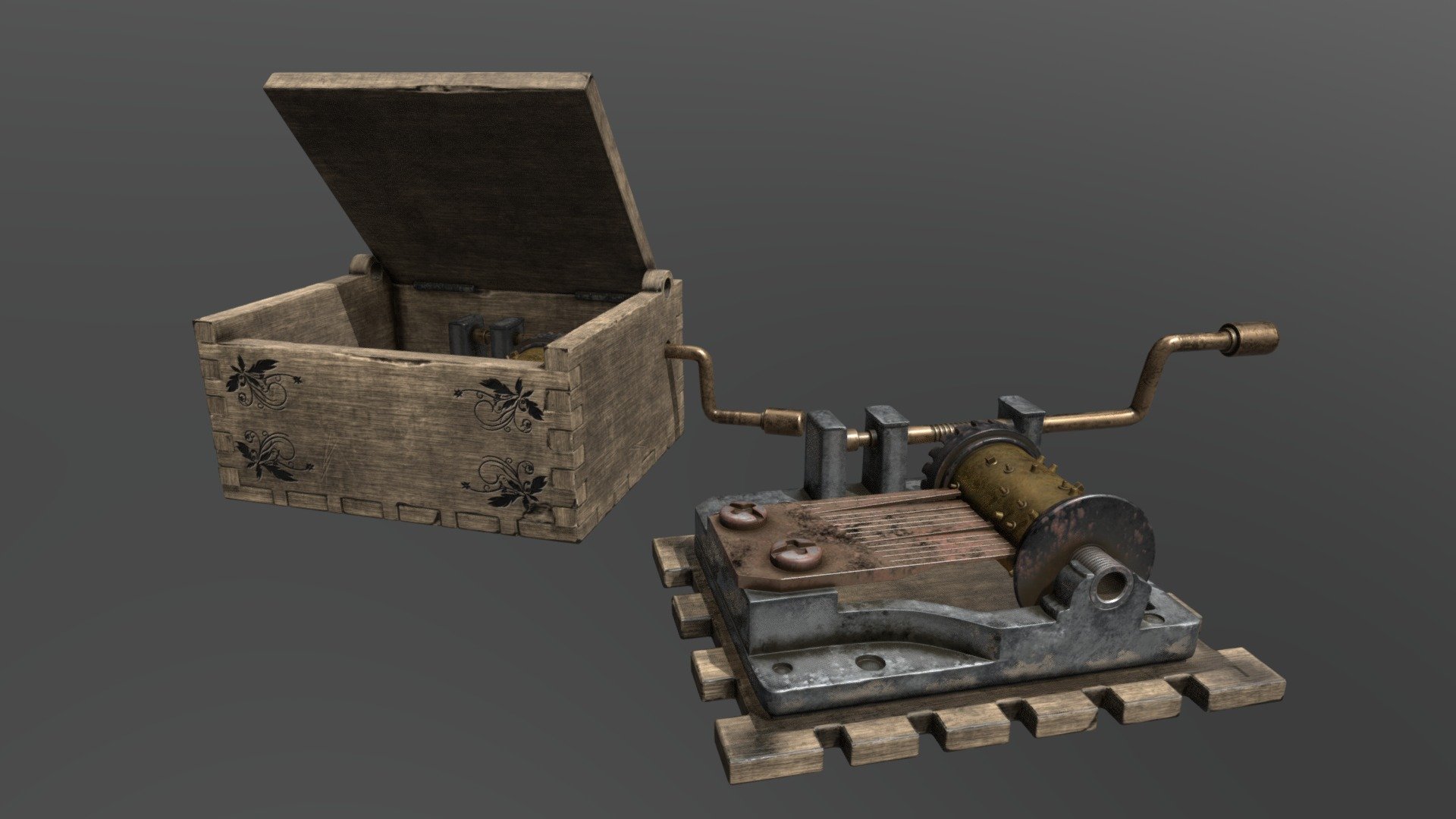 Musicbox - 3D model by 3dgoat [e9b60d9] - Sketchfab