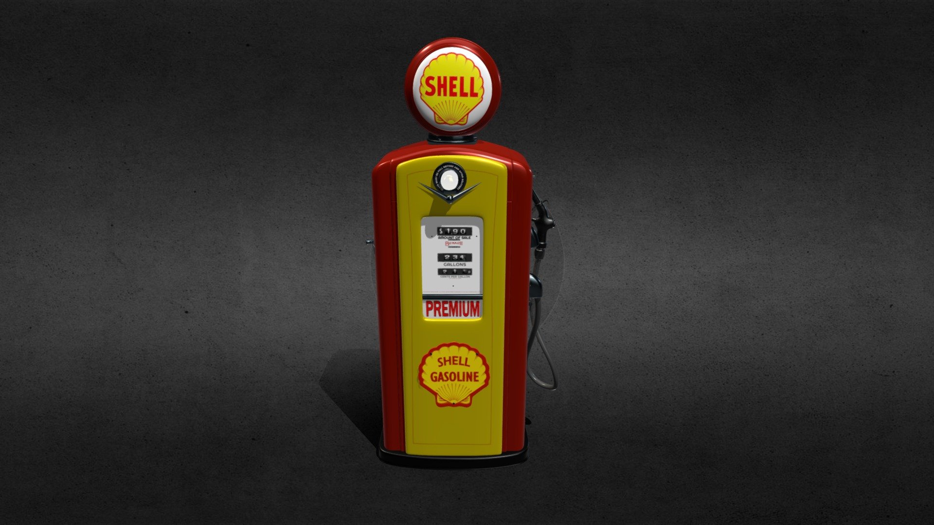Vintage Shell Fuel Pump - 3D model by CristianSolorio91 [e9b8a8c ...