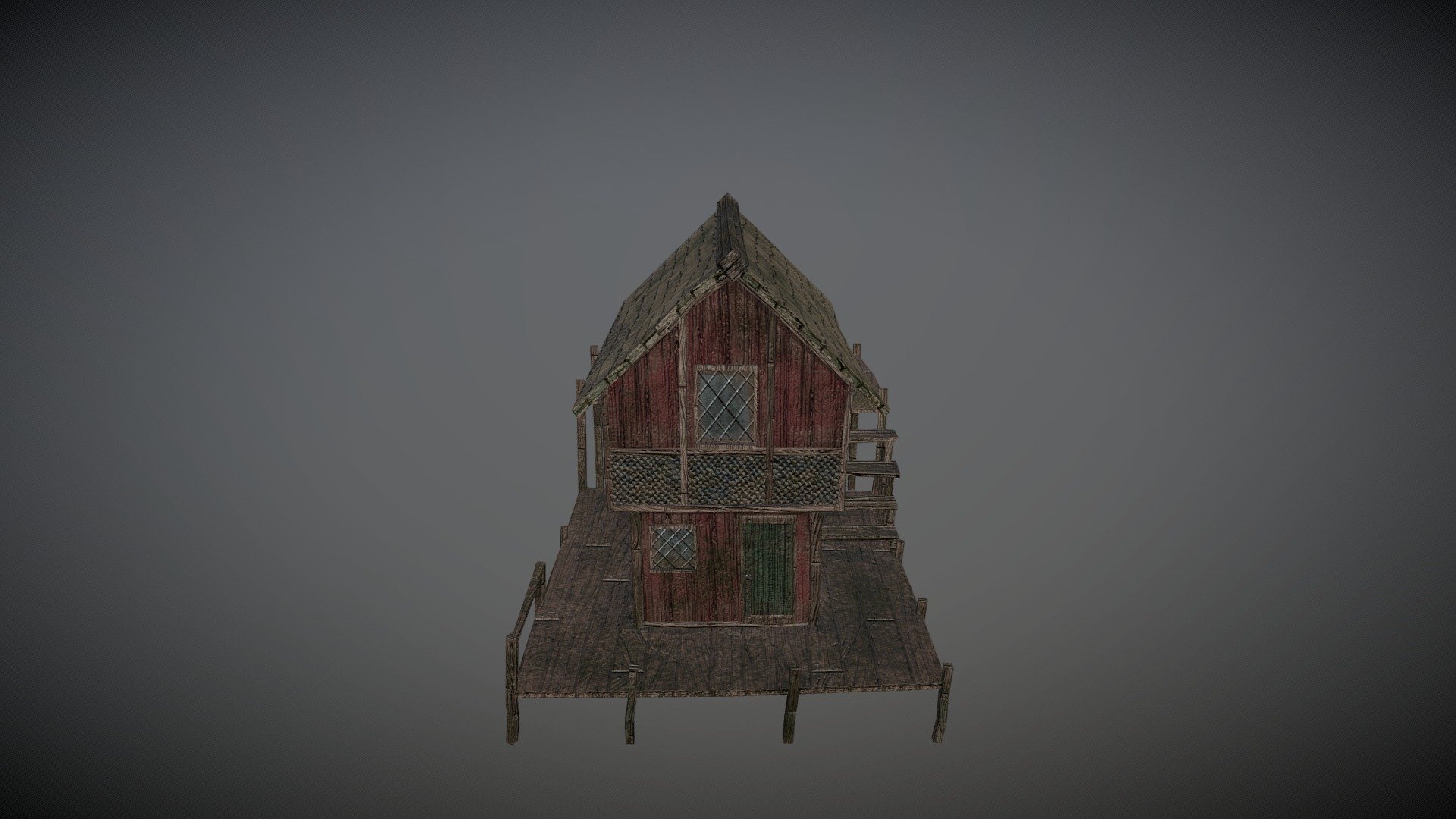 Lake Town inspired House - 3D model by SophieKordes [e9b980b] - Sketchfab