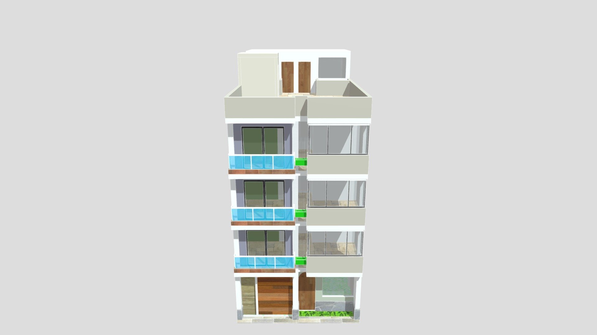 DAVID - CASA - 4 PISOS - 3D model by MarcosChavez [e9b9f62] - Sketchfab