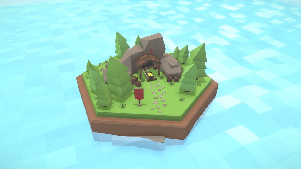 Gold mine tile - 3D model by ArmanK11 [e9bae54] - Sketchfab