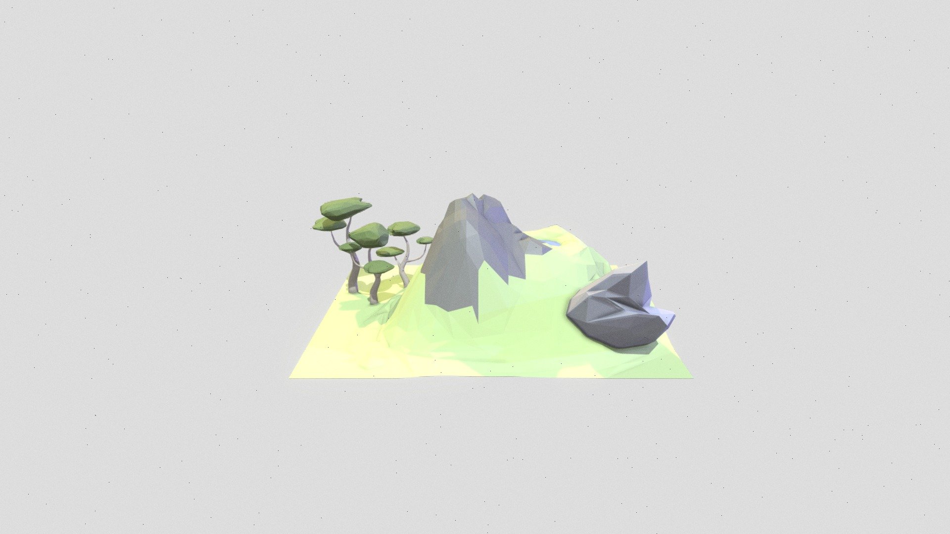 low poly scene - 3D model by mg_a.l [e9bb193] - Sketchfab