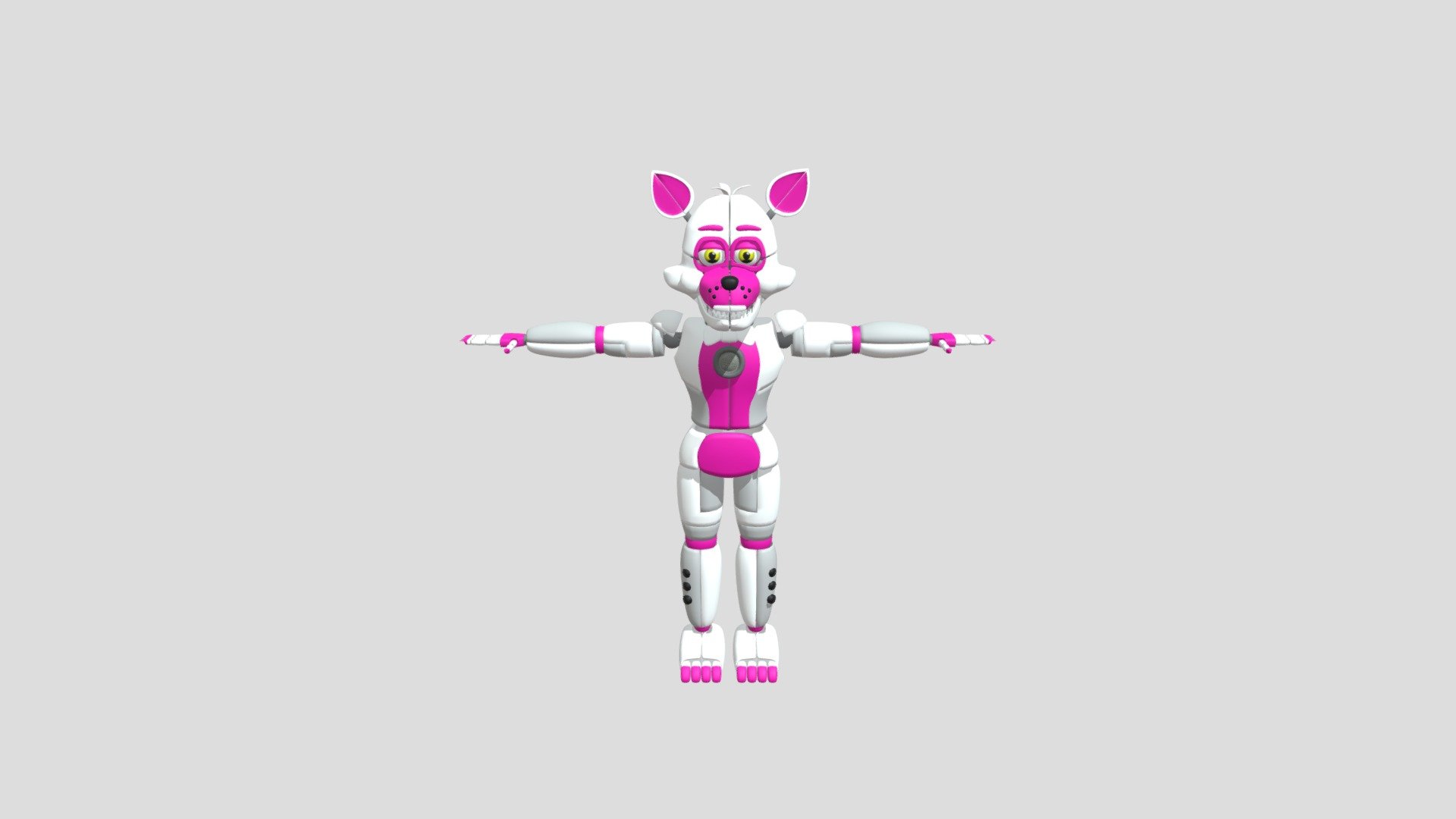 Fnaf Sister Location - Funtime Foxy V2 Usdz 2 - 3D model by FNAF197 ...