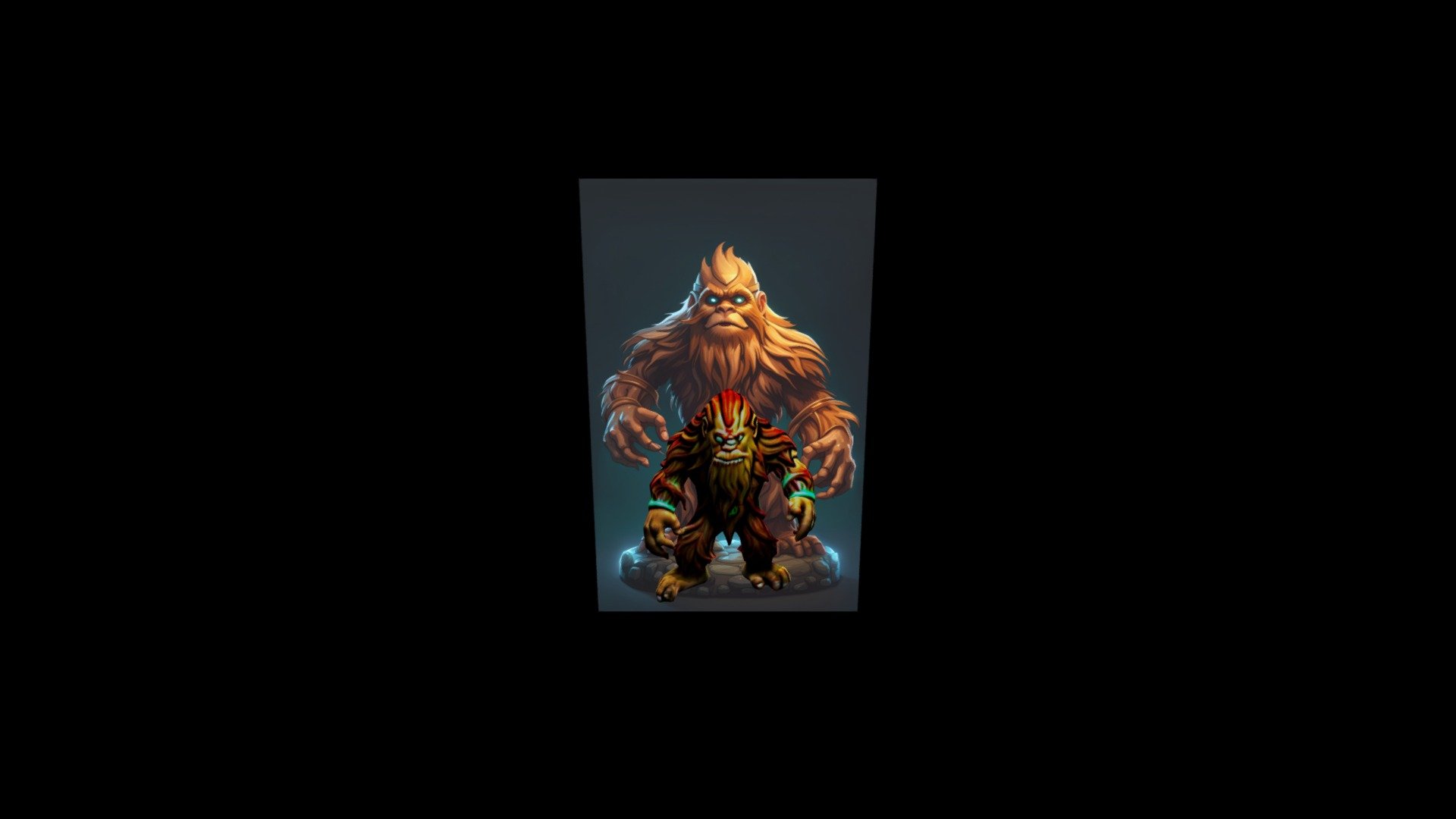 The image is a cartoon figurine of a creature. - Download Free 3D model ...