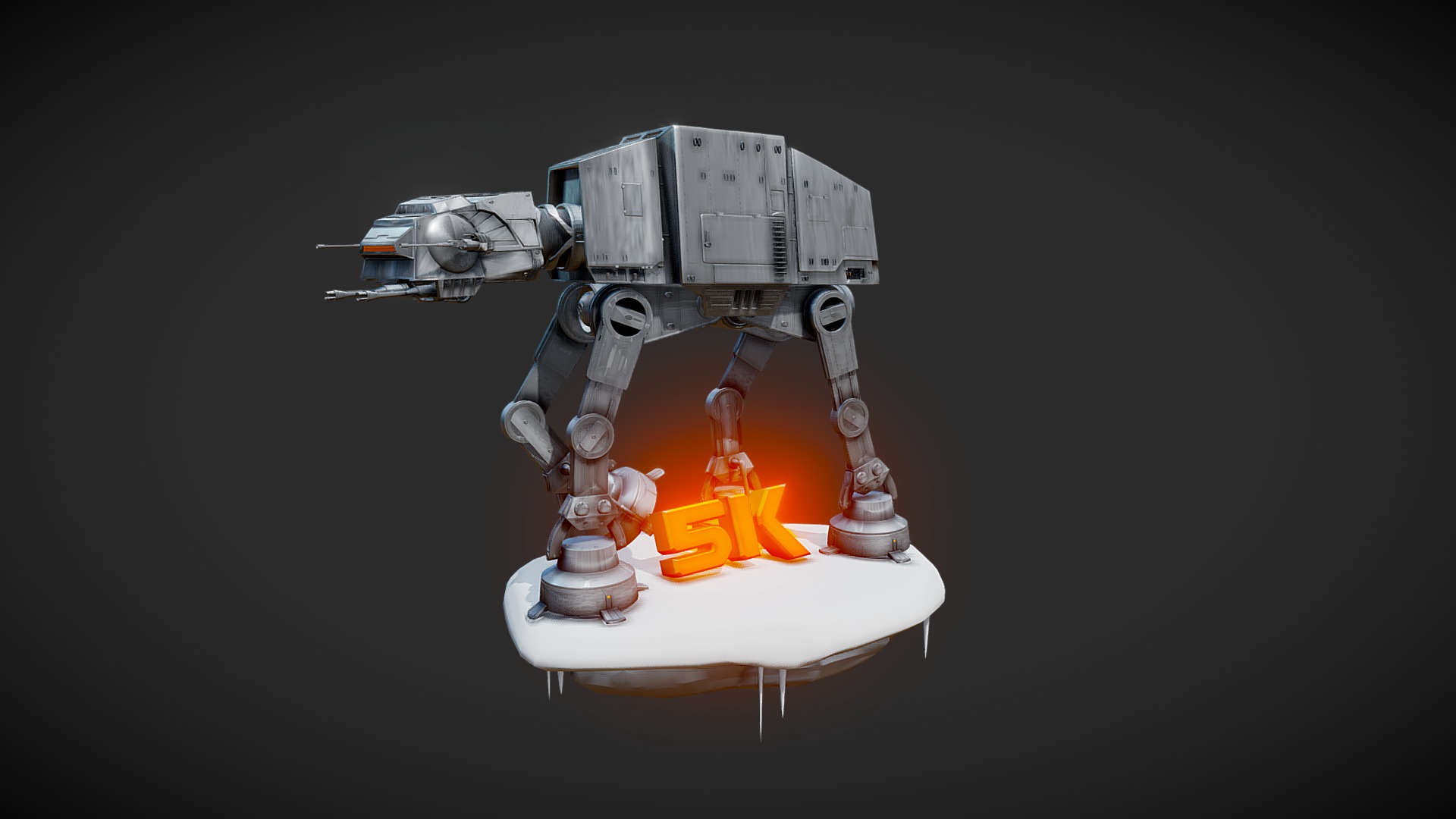 Star Wars All Terrain Armoured Transport ATAT 5K - Buy Royalty Free 3D ...