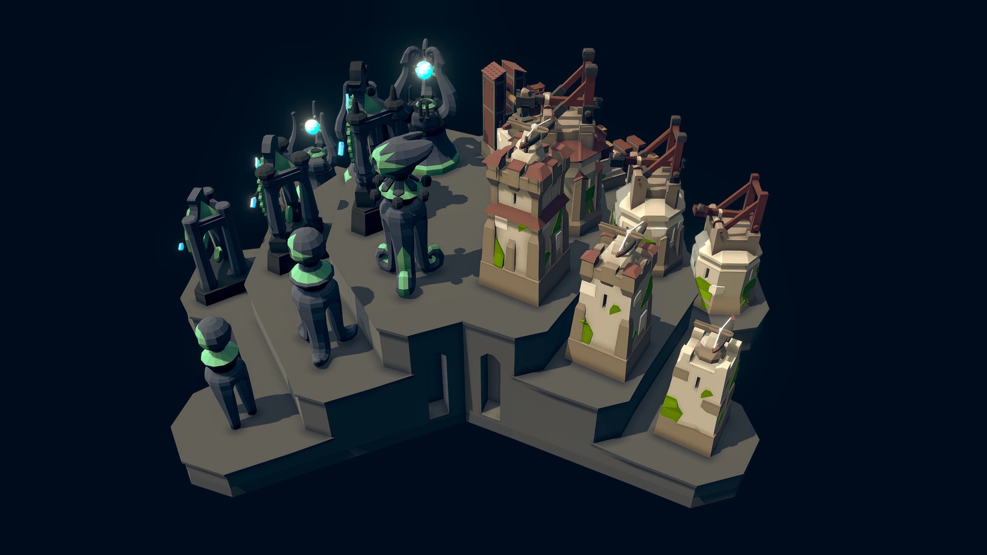 Low Poly Tower Defense Game Art - 3D model by Daniel Rachbauer ...