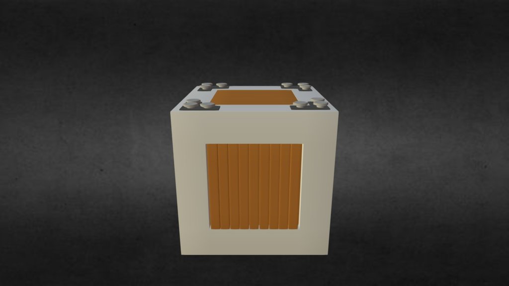 Iron Box with Wood - 3D model by iwo102 [e9c097c] - Sketchfab