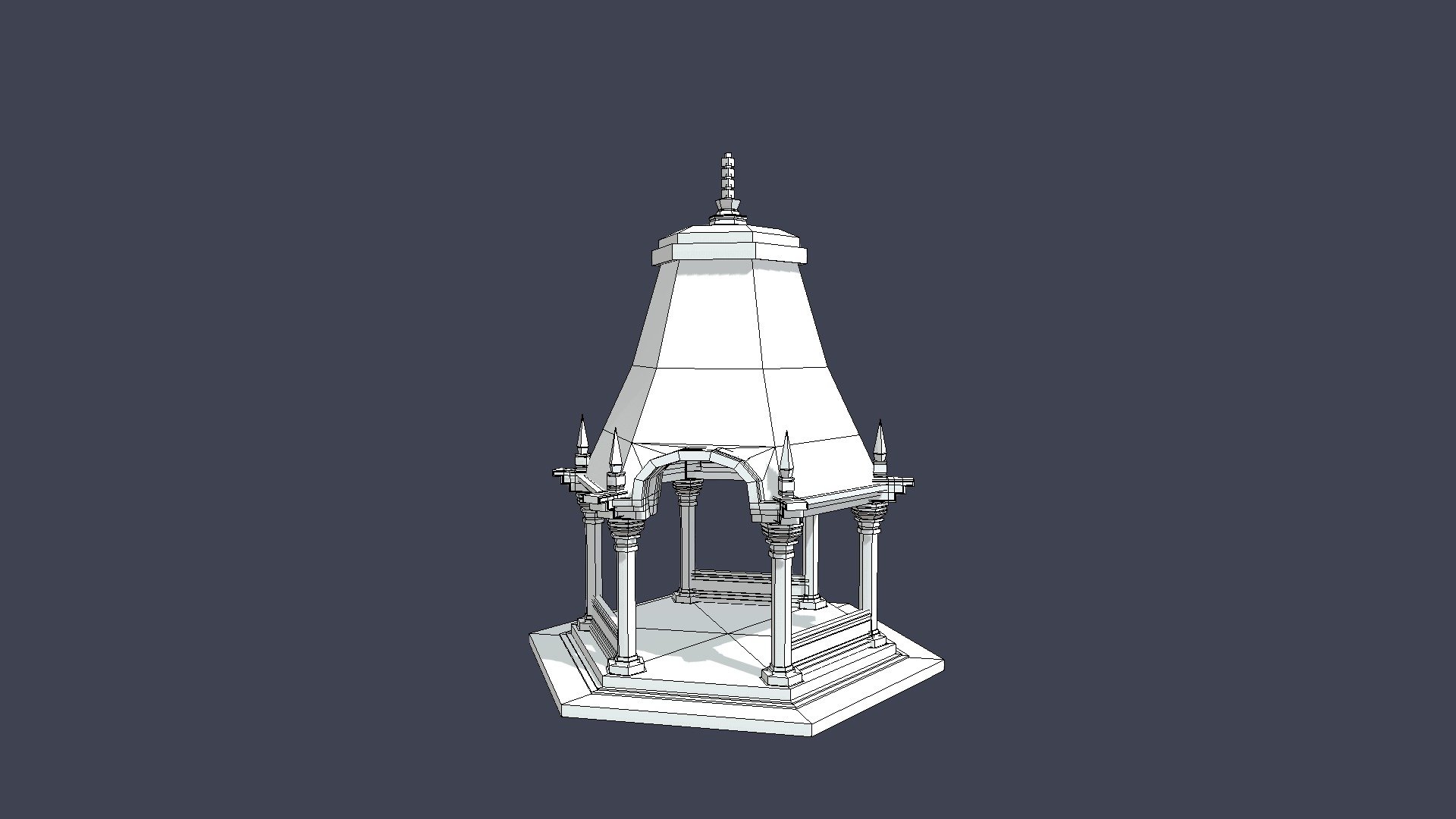 Hyrule Castle Gazebo - 3D model by Cassis (@Cassiss) [e9c0b30] - Sketchfab