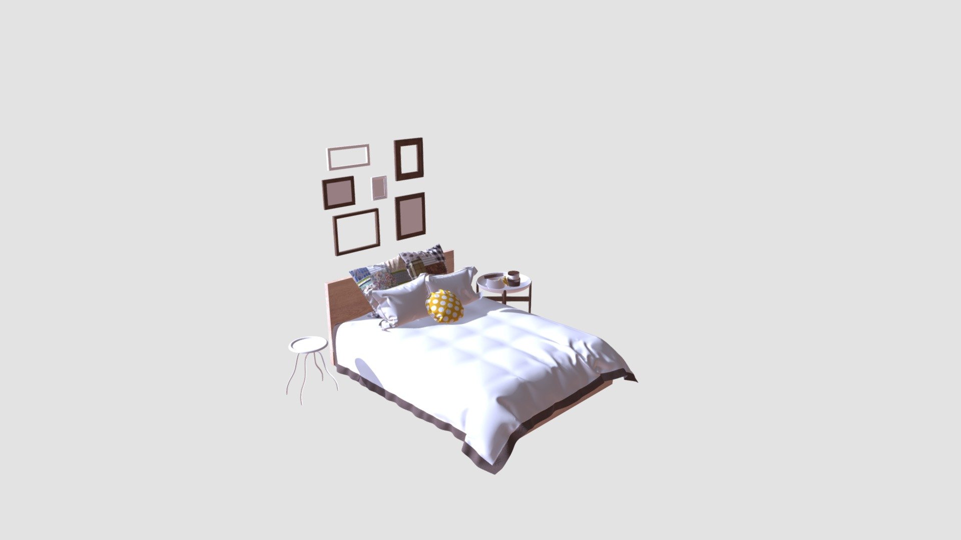 bed - Buy Royalty Free 3D model by Evermotion [e9c110f] - Sketchfab Store