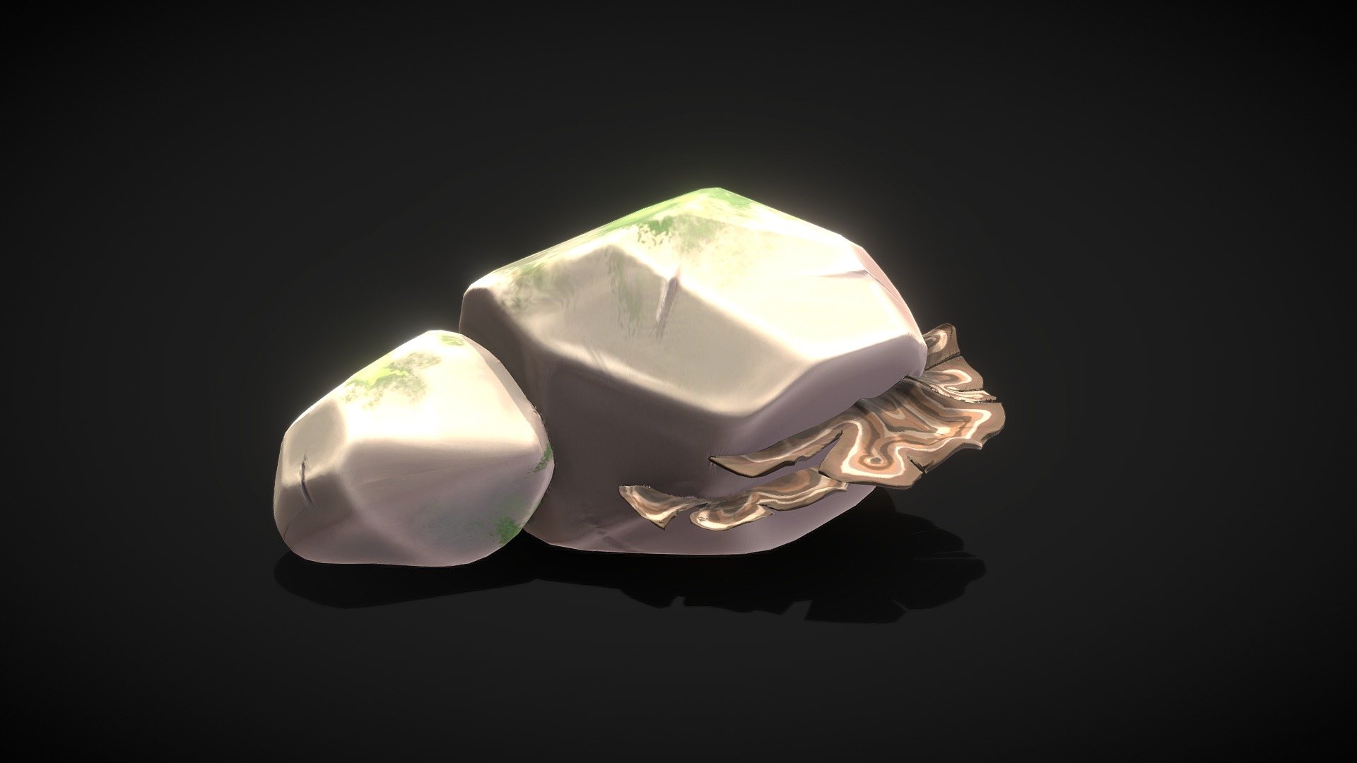 Handpainted Rock Model - Download Free 3D model by Yinxii ...