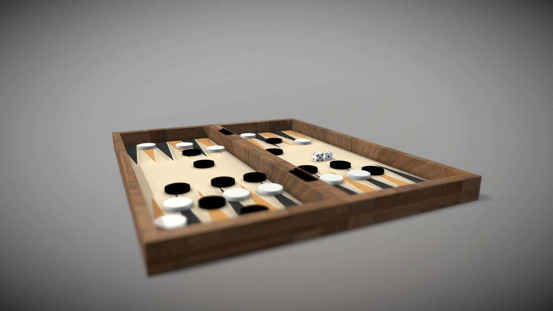 Backgammon - Download Free 3D model by Mohamed Awadeen (@Mohamed.Yahia.Awadeen) [e9c34a3 ...