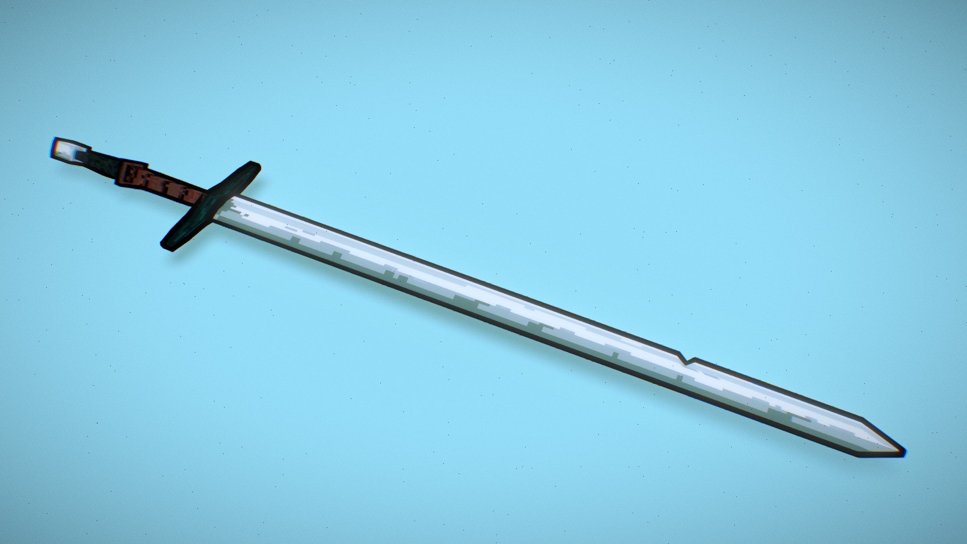 Pixel Art Longsword - Download Free 3D model by Nightframes [e9c81e6 ...