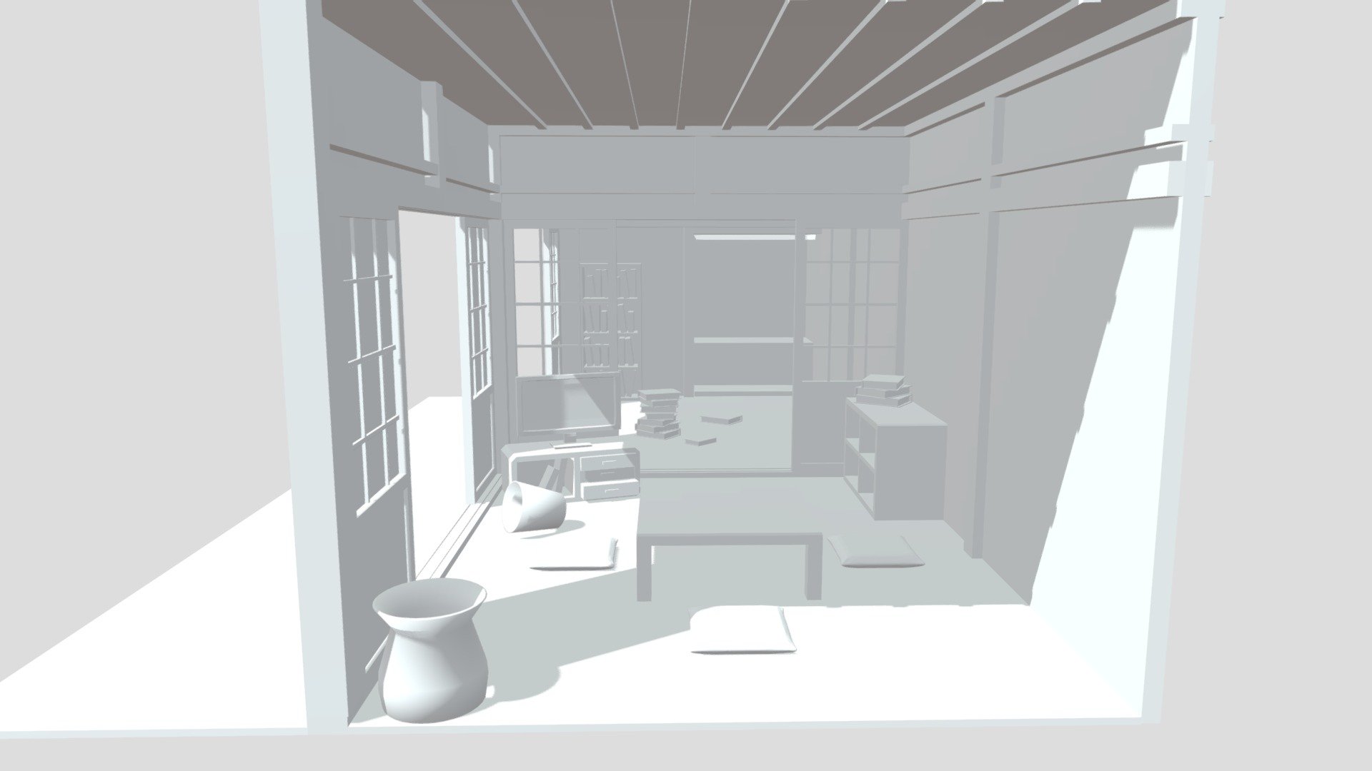 japanese style room - Download Free 3D model by CHIN CHAN (@hoho999 ...