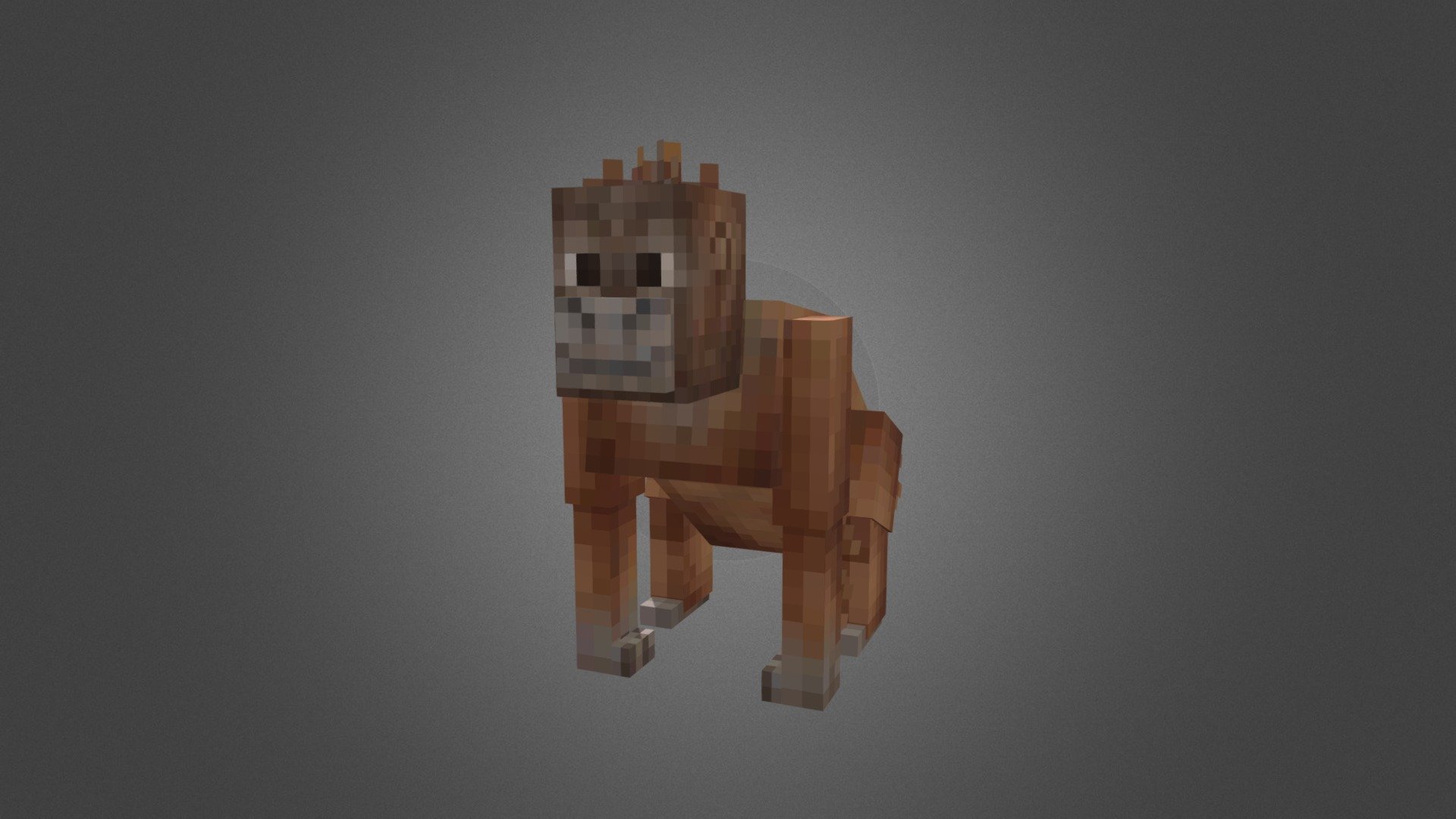 Minecraft Beni's Orangutan - 3D model by Athinea [e9cb60d] - Sketchfab