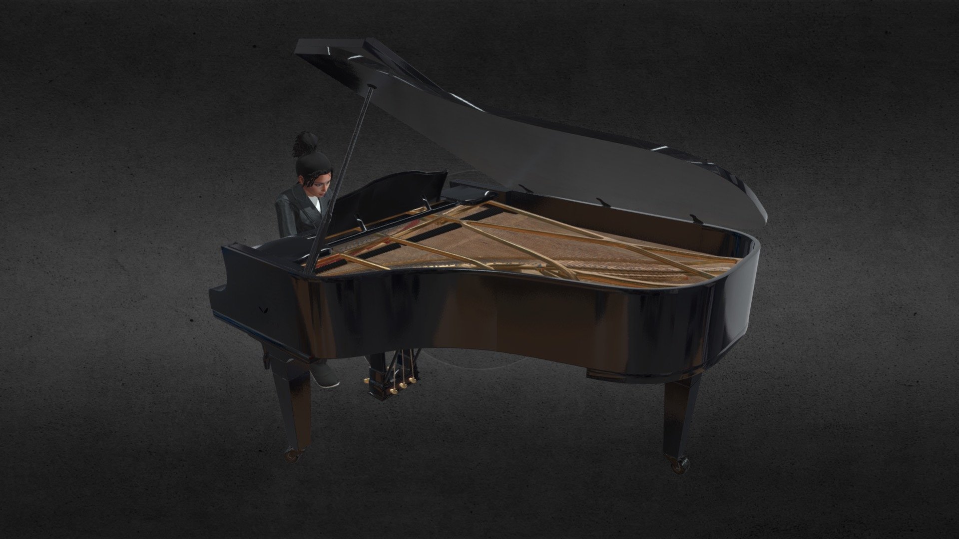 Alicia Key Low Poly - 3D model by imanboer [e9cbbed] - Sketchfab