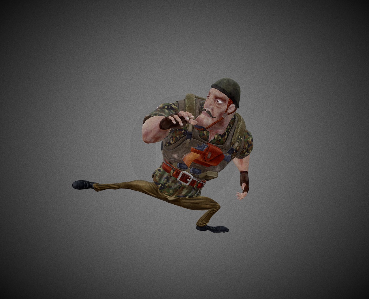 Round Lower and Upper Kick from Right Leg - 3D model by BeyondMotion ...