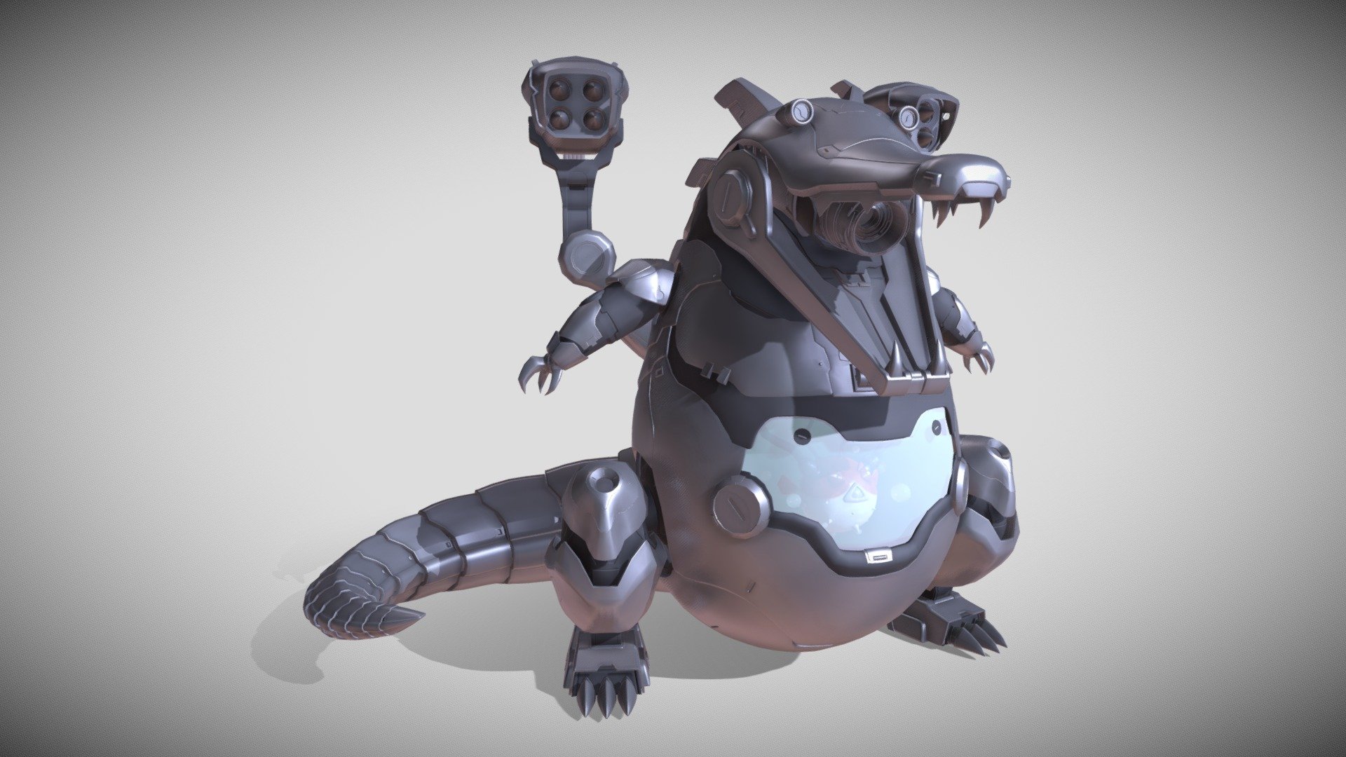 Mecha Crocodile - 3D model by kimlin [e9ce85c] - Sketchfab
