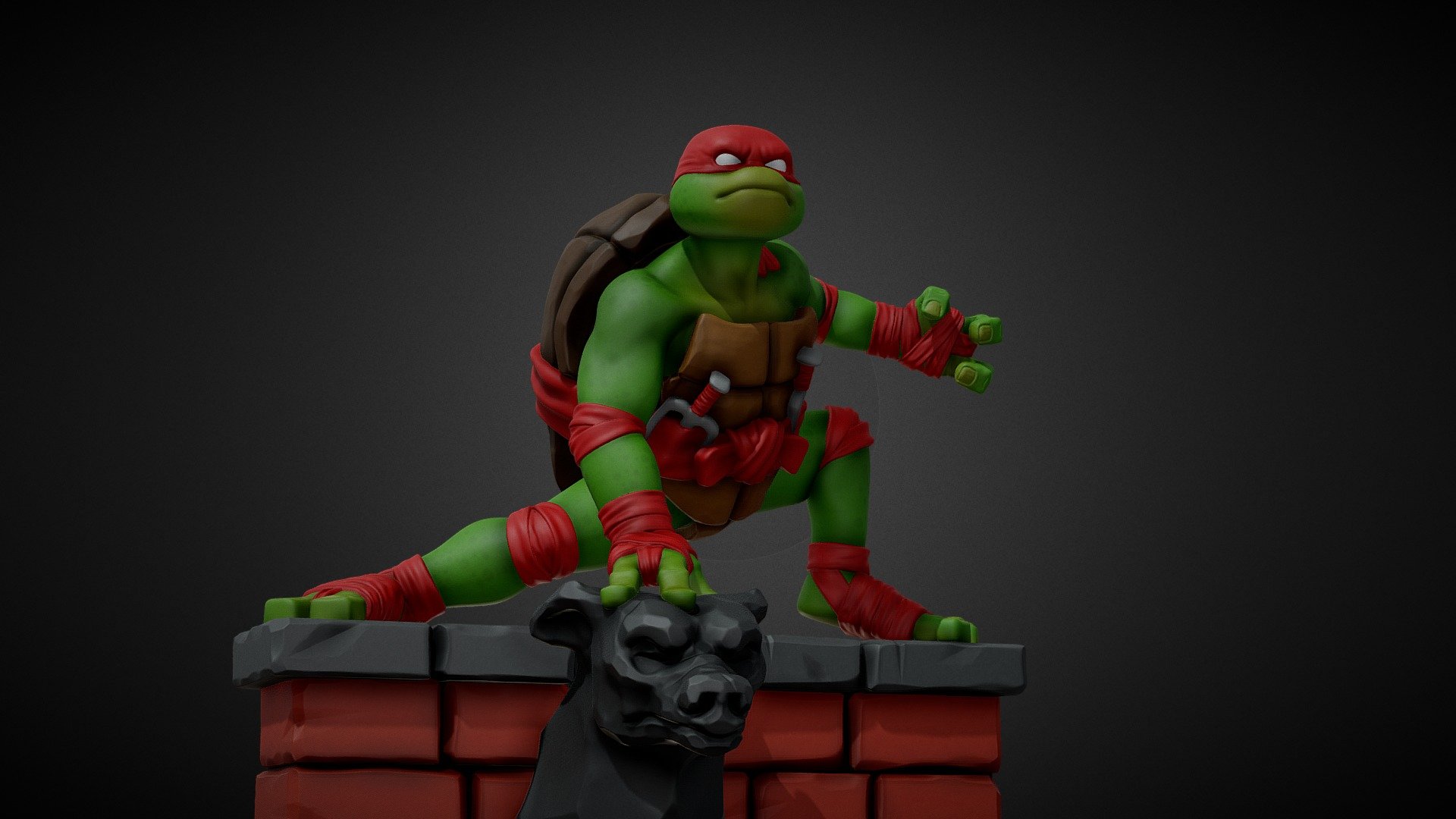 Teenage Mutant Ninja Turtles - Raphael - 3D model by Erico Detoffol ...
