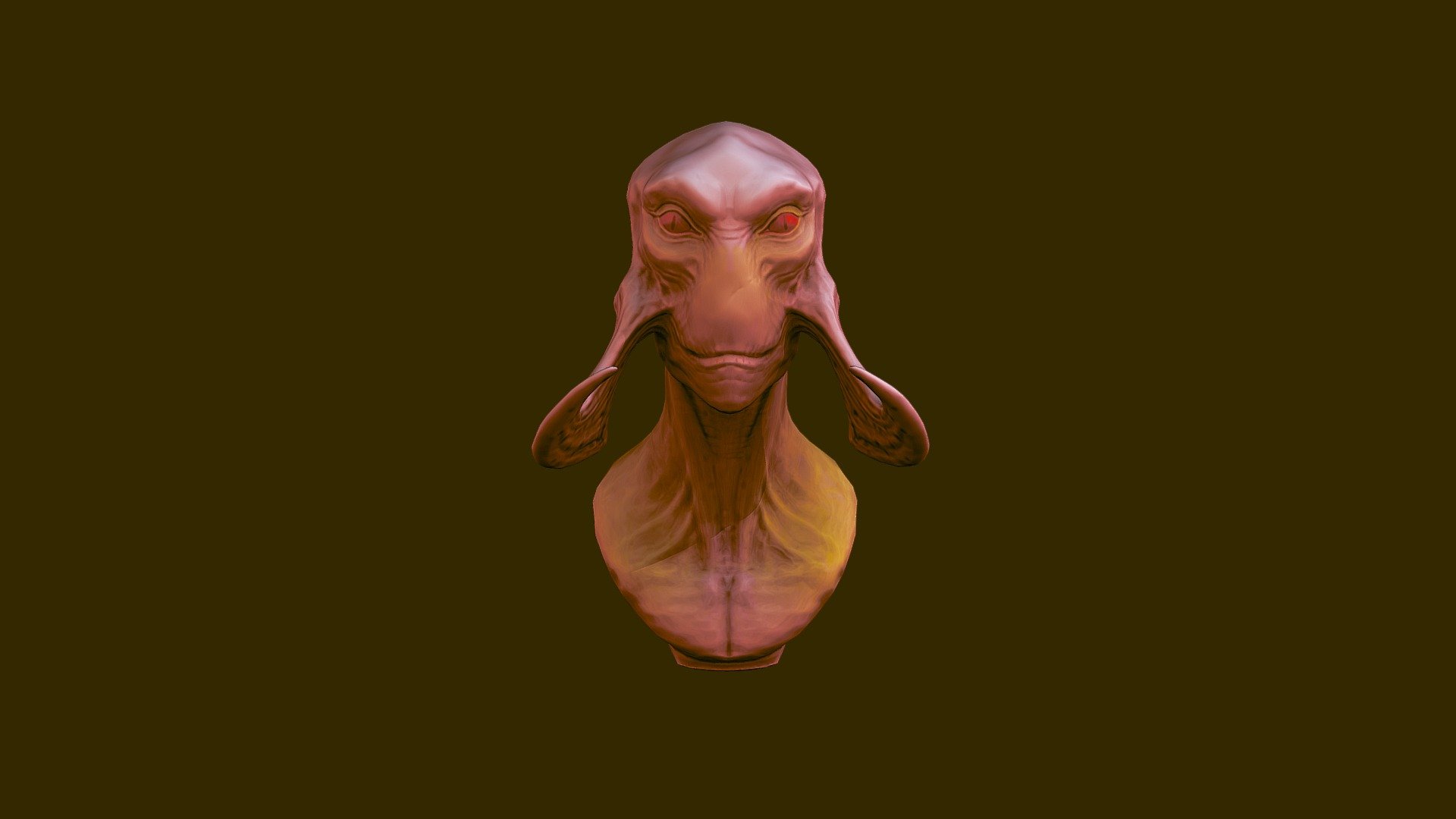 ALIEN RED - 3D model by Ahmed_Hossam [e9cf913] - Sketchfab