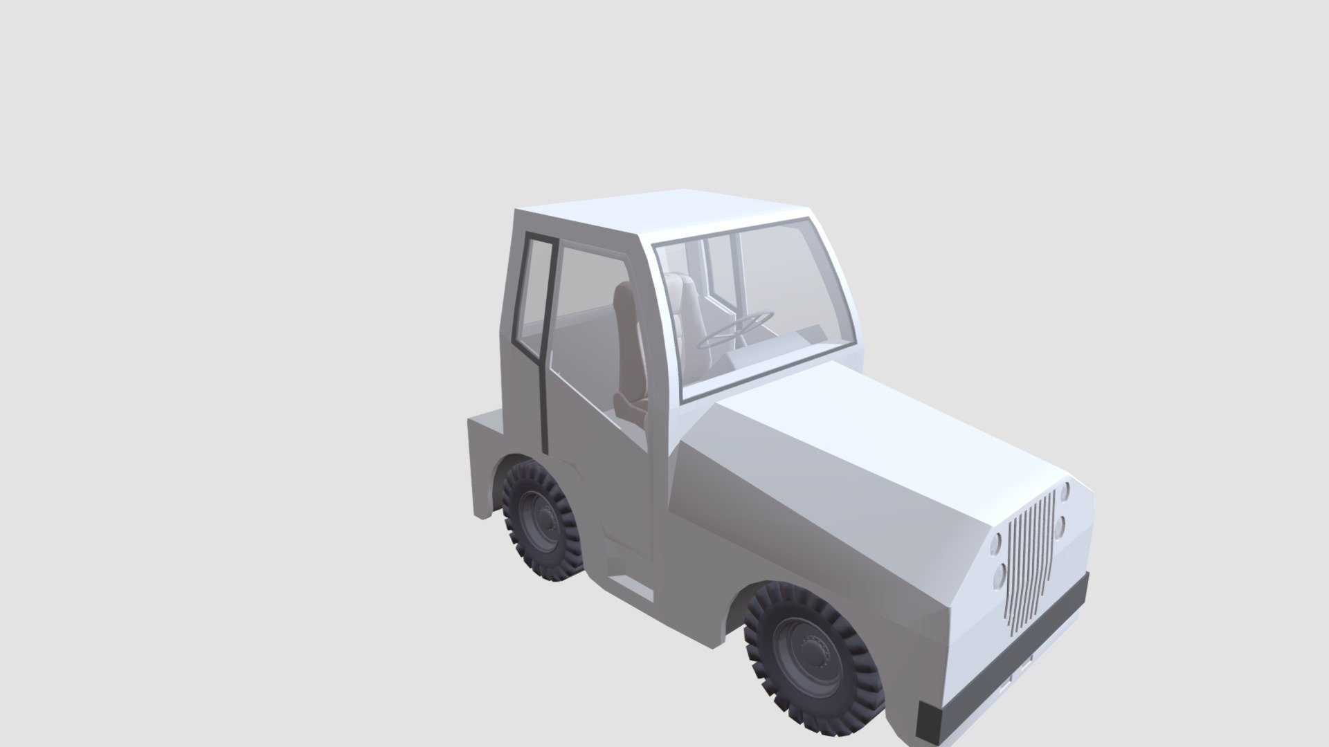 Tow tractor - Buy Royalty Free 3D model by Evermotion [e9cfd2d ...