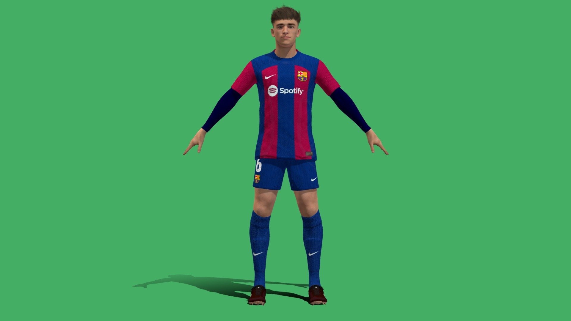 3D Rigged Gavi Barcelona 2024 - 3D model by tranduytankts [e9cff5a ...