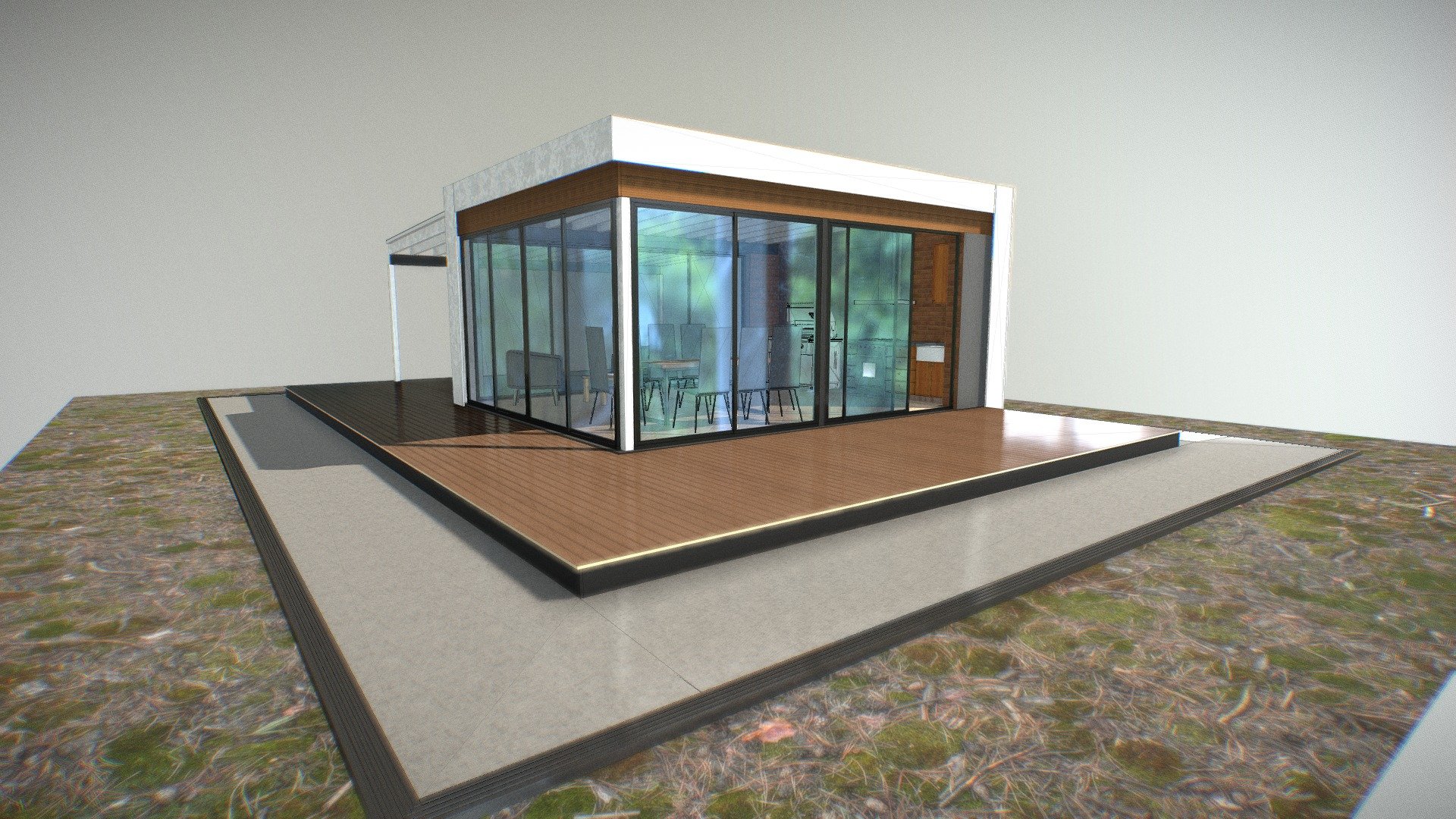 Grill house - Buy Royalty Free 3D model by VRA (@architect47) [e9d093c ...