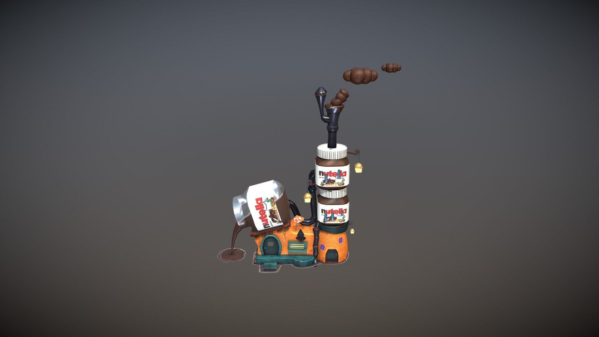 Nutella Factory 01 - 3D model by Eshana [e9d0d4c] - Sketchfab