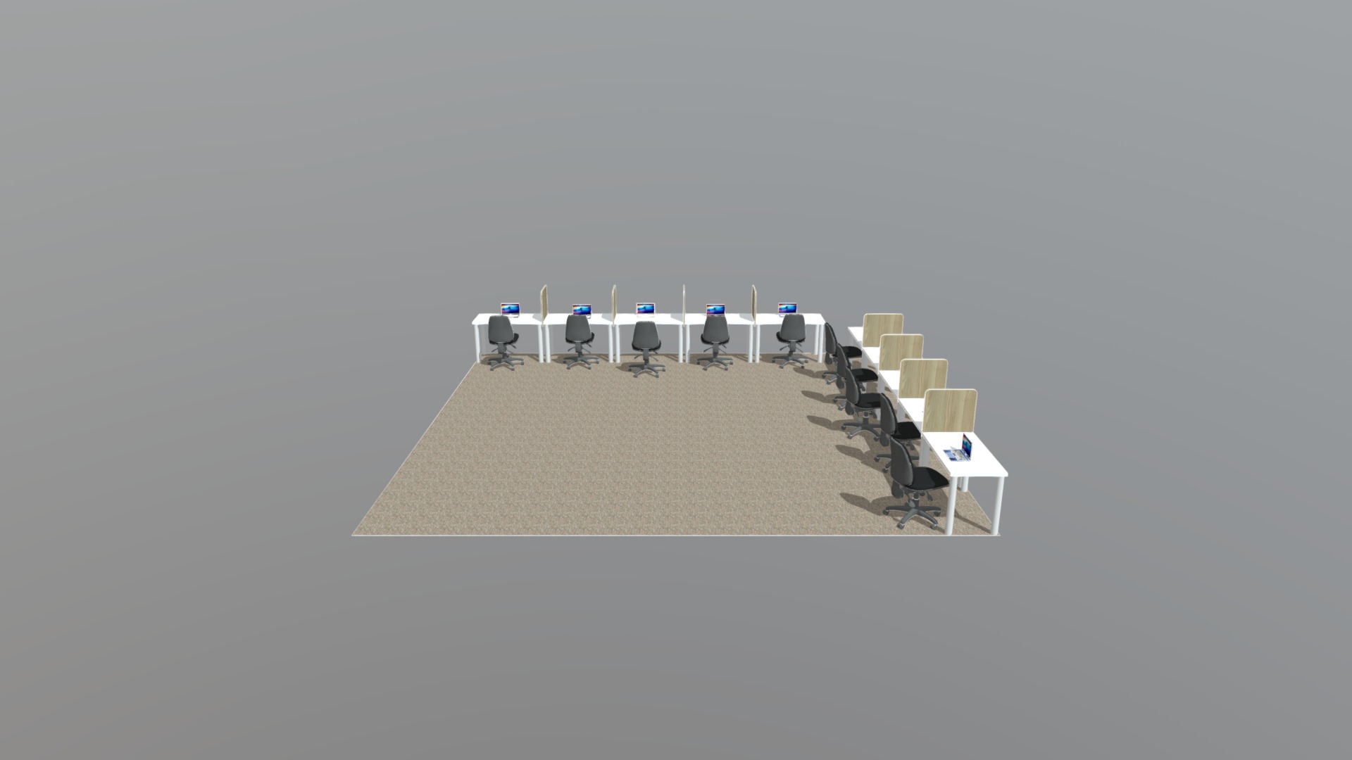Computer Room Layout - 3D model by Has Been Office Furniture (@hasbeen ...