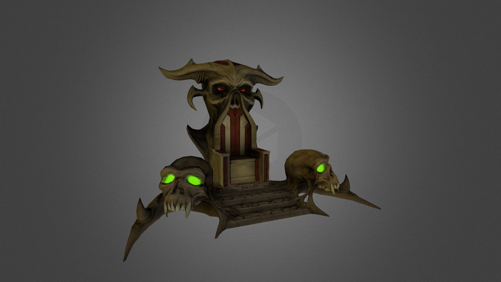 Throne - 3D model by Jen.H [e9d53ff] - Sketchfab