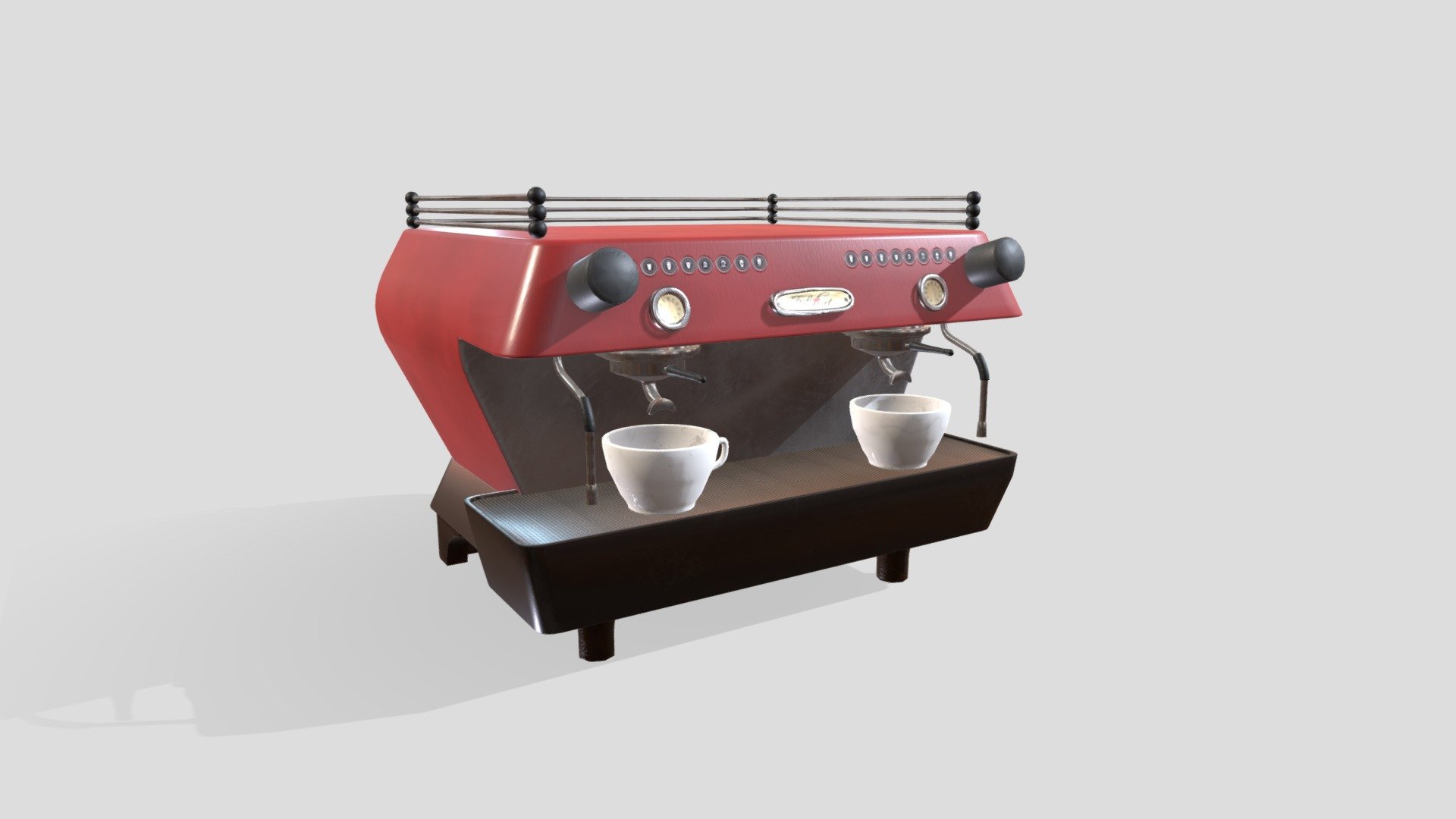 Retro coffe machine 3D model - Download Free 3D model by martiniano ...
