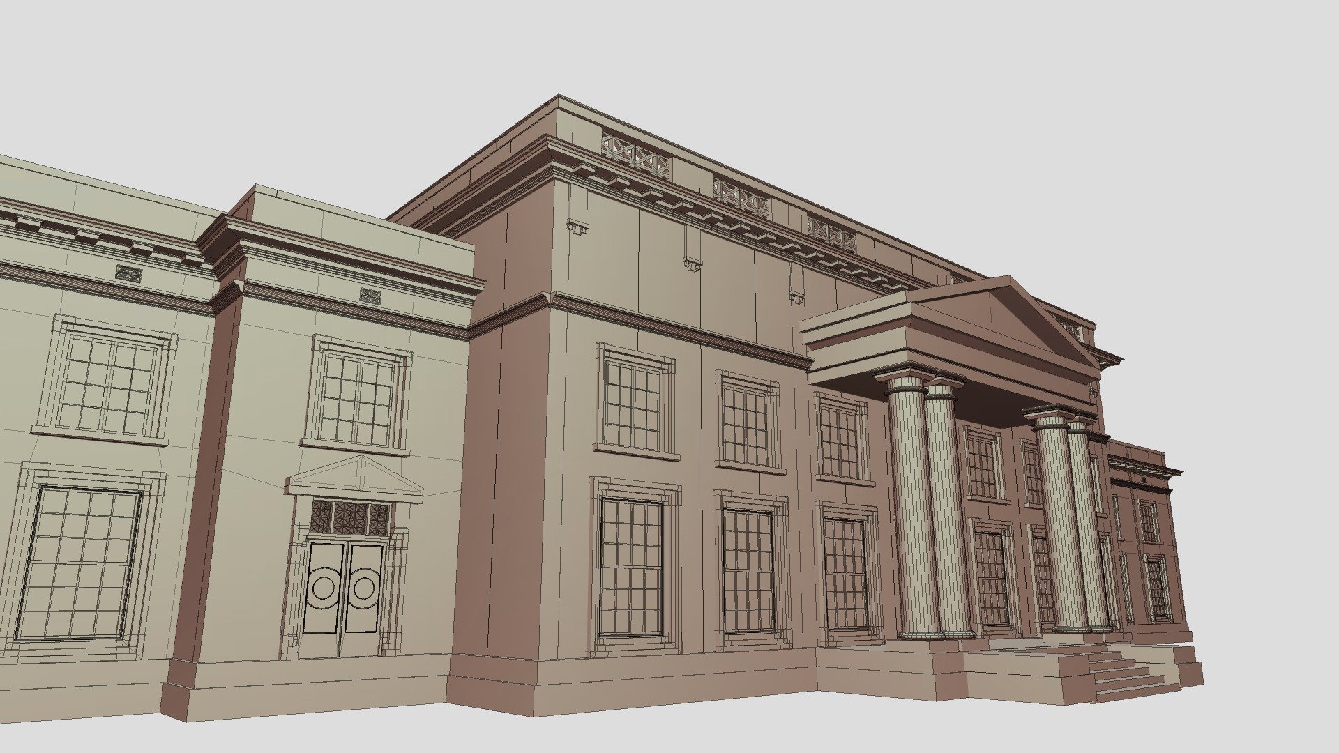 Groveton court house - Download Free 3D model by TheFailedArchitect ...
